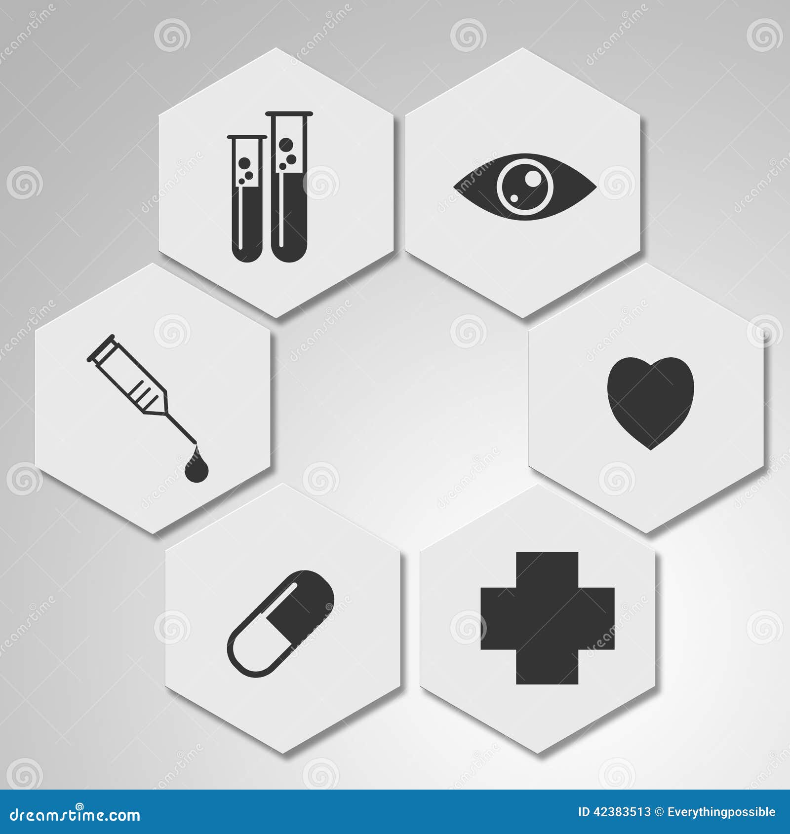 Icons as medical concept stock illustration. Illustration of future ...