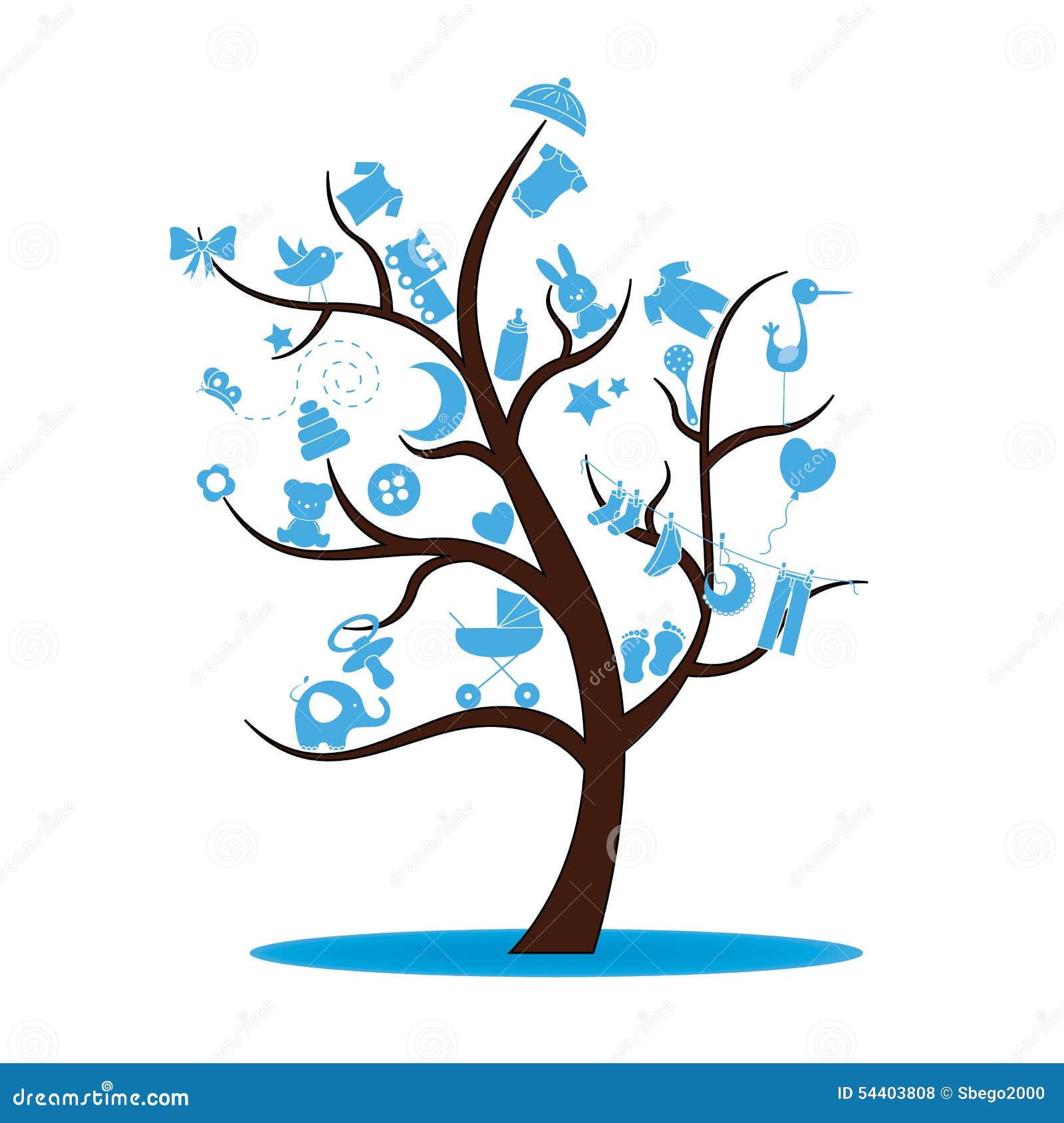 Icons Baby boy stock vector. Illustration of heart, socks - 54403808