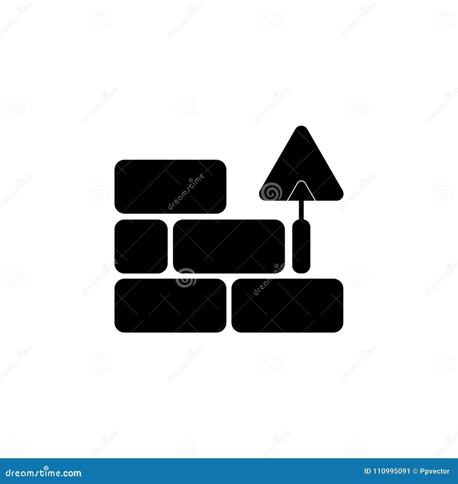 Icons Brickwork and Building Trowel Stock Illustration - Illustration ... Icons Brickwork and Building Trowel Stock Illustration - Illustration ...