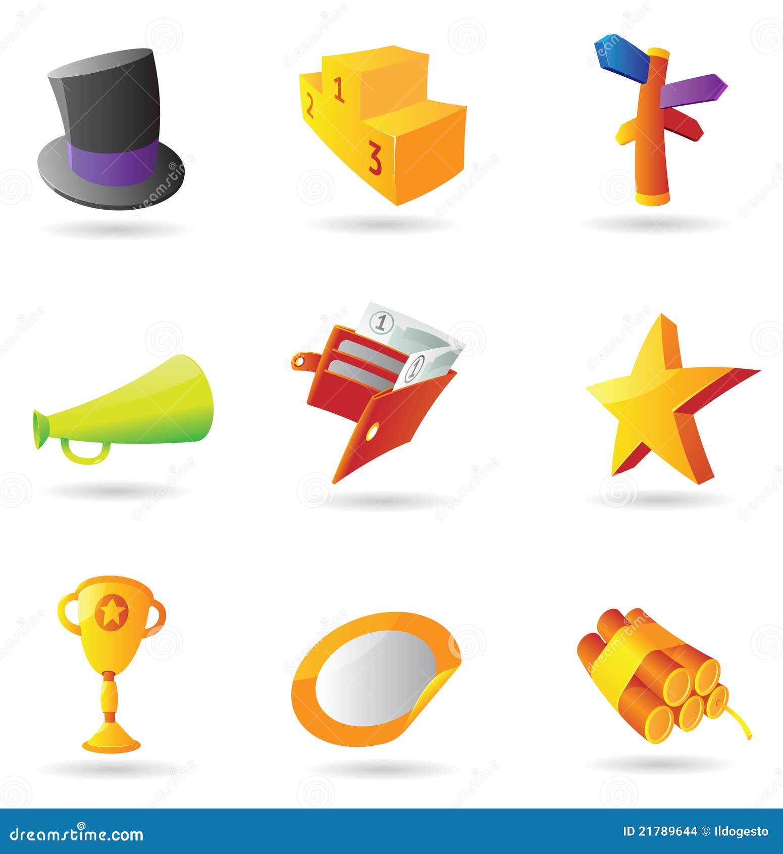 Icons for Business Metaphor Stock Vector - Illustration of directions ...