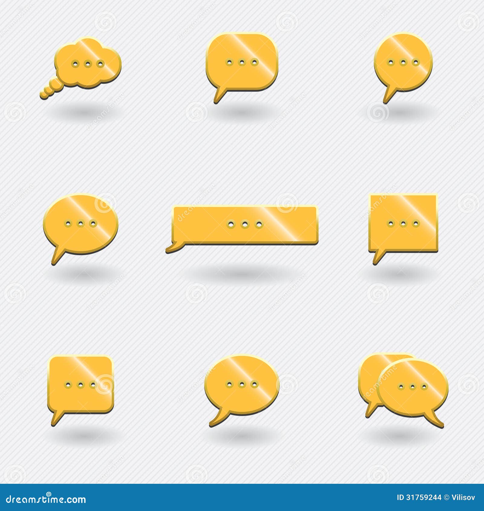 Icons chat stock vector. Illustration of chatting, idea - 31759244