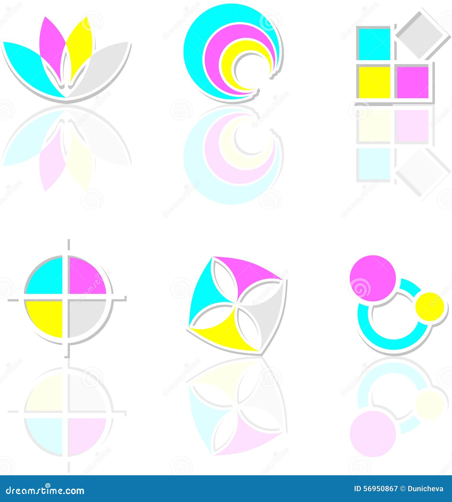 Creative Cmyk Symbols Vector Illustration | CartoonDealer.com #8366114