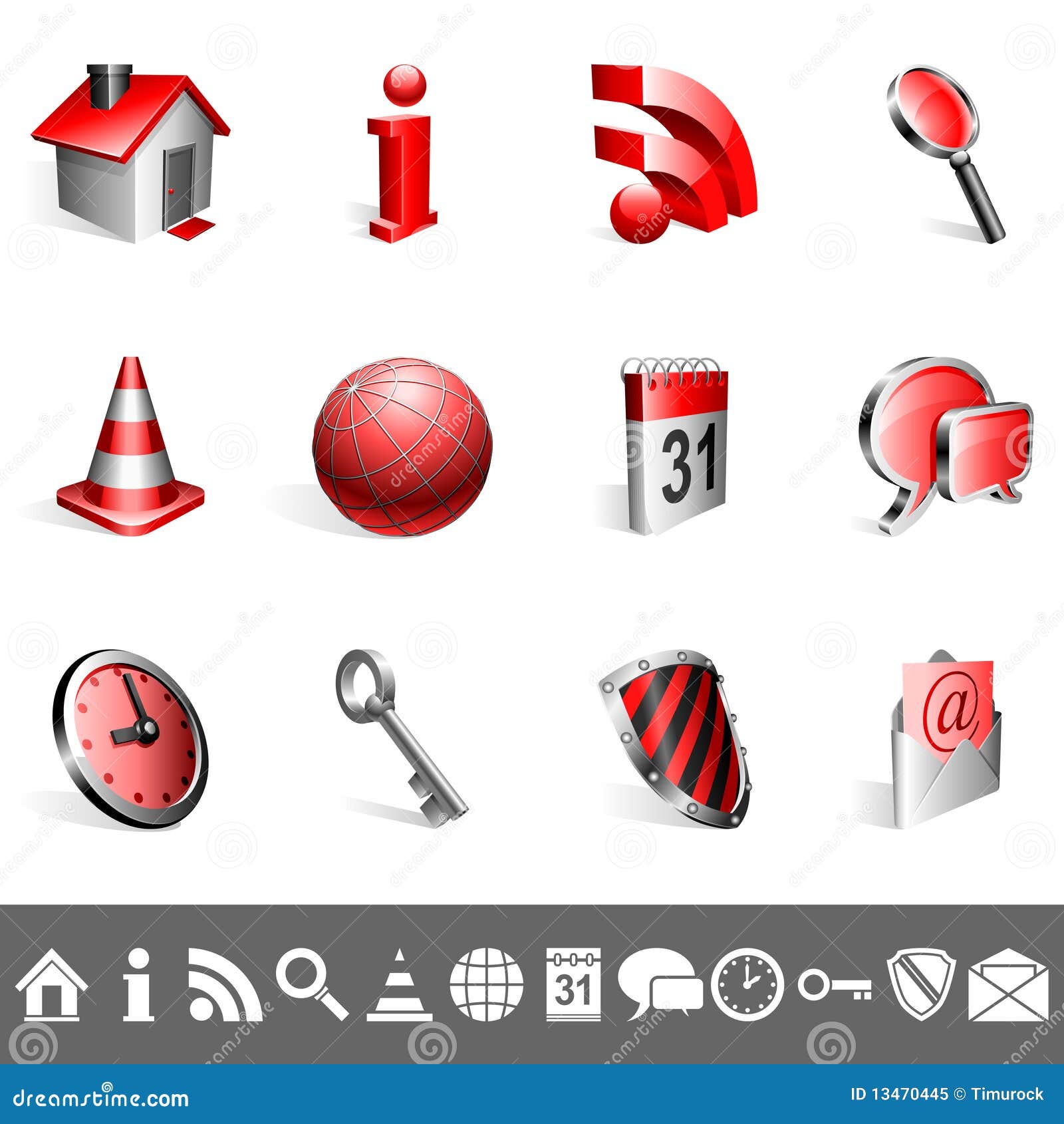 Icons collection. stock vector. Illustration of envelope - 13470445