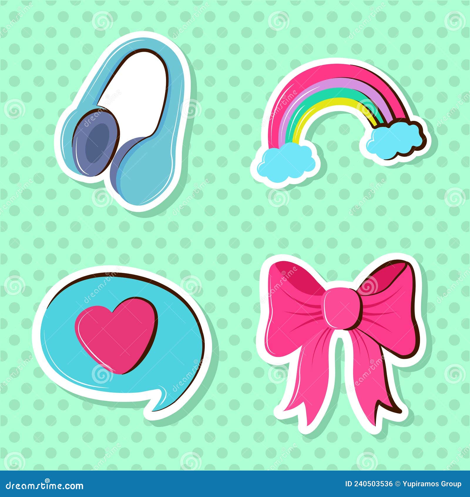 Icons collection stickers stock vector. Illustration of trendy - 240503536