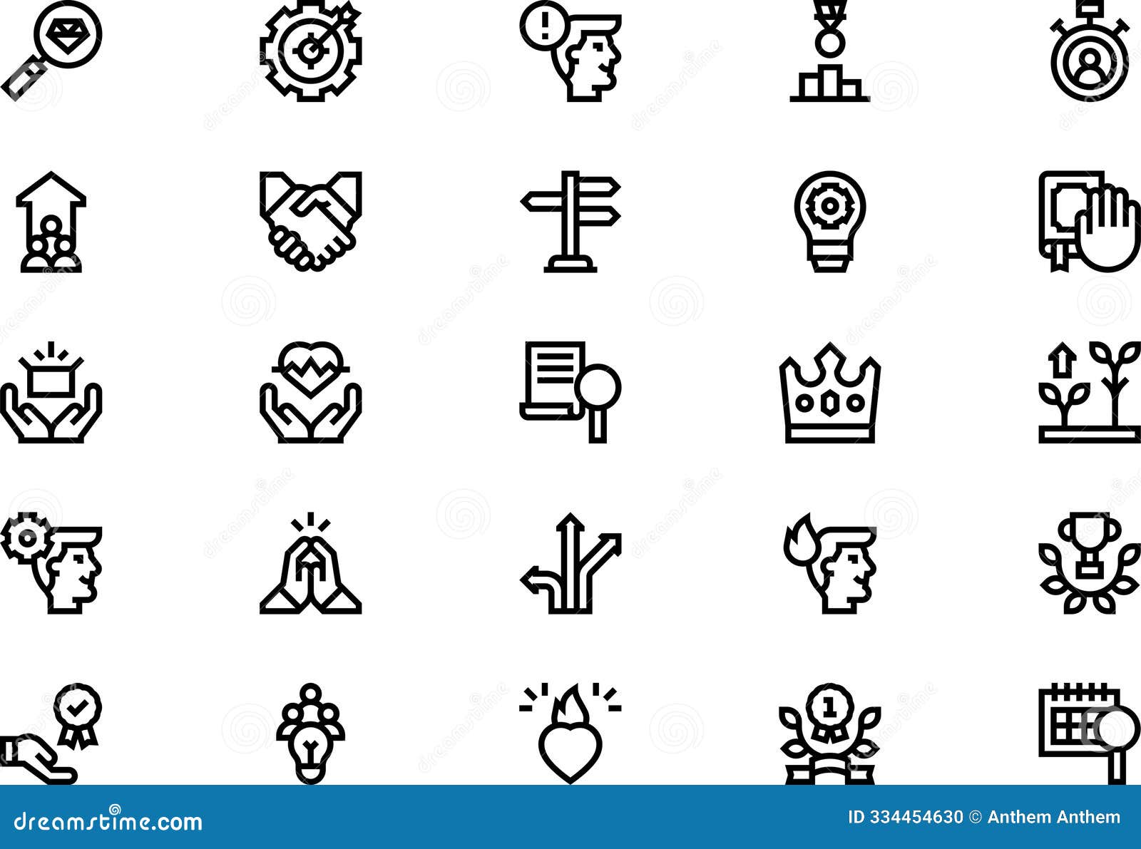 Core Values Icons Collection is a Vector Illustration with Editable ...