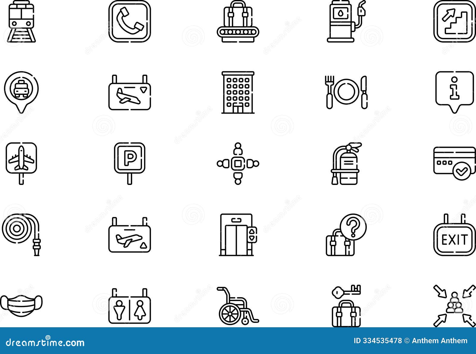 Wayfinding Icons. Disabled Sign Set. Way Finding Symbols Accessible ...