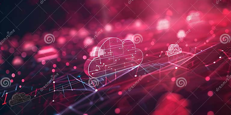 Icons of Cybersecurity and Encryption Integrated into a Cutting-edge Cloud Computing Environment ...