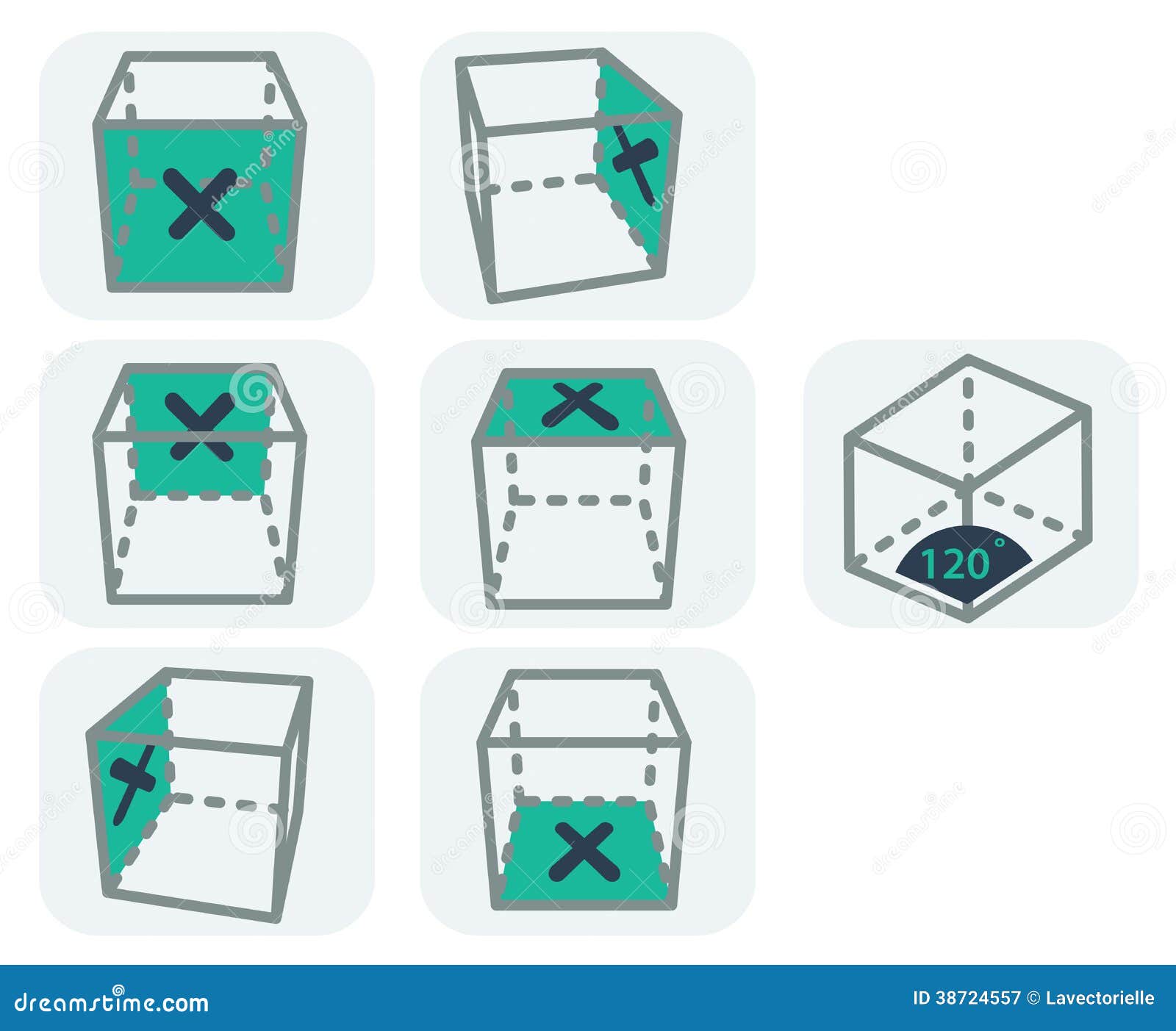 Icons for 3d stock vector. Illustration of degrees, fish - 38724557