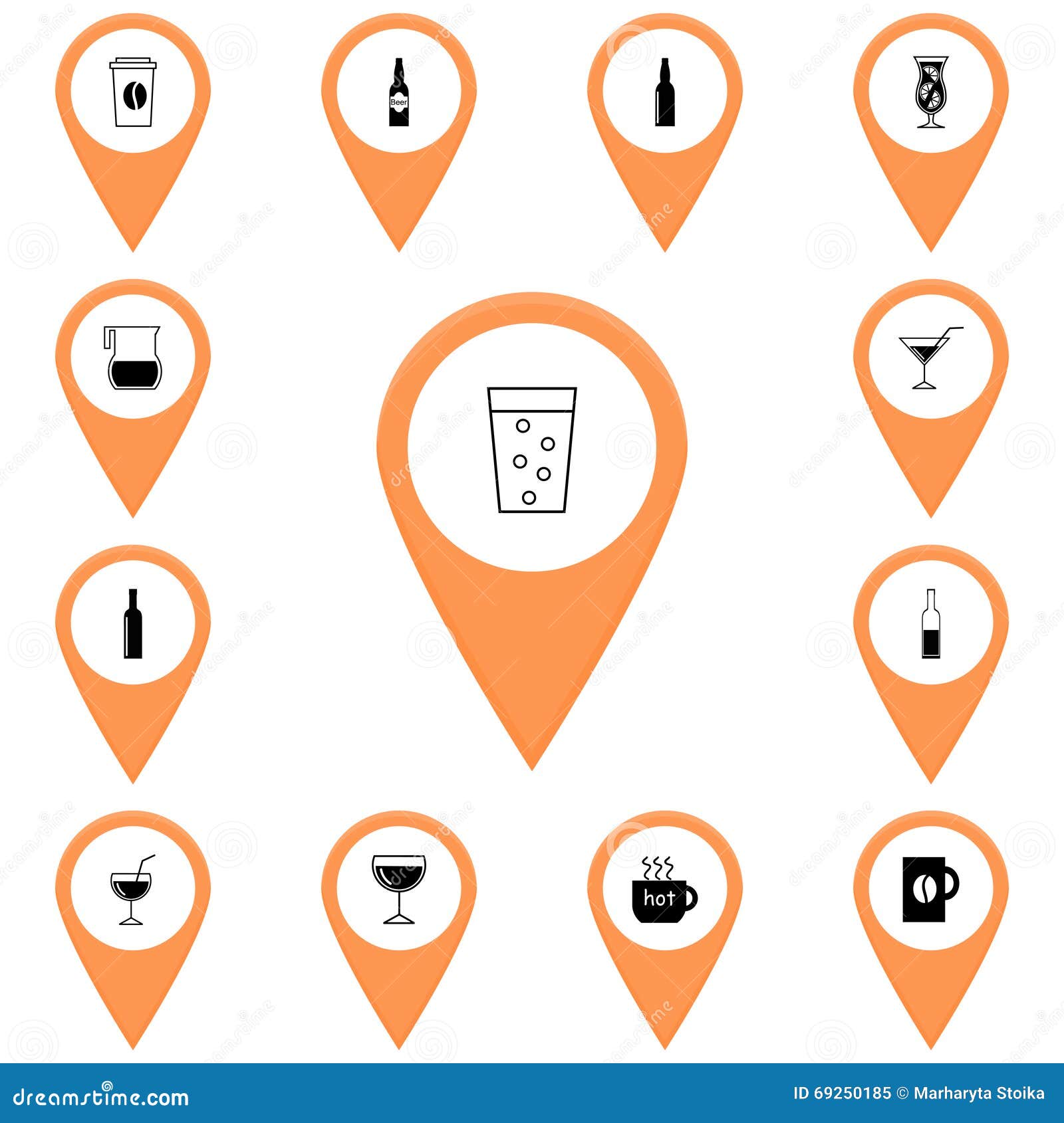 Icons Drink. Icons Vector. Icon Soda Stock Vector - Illustration of ...