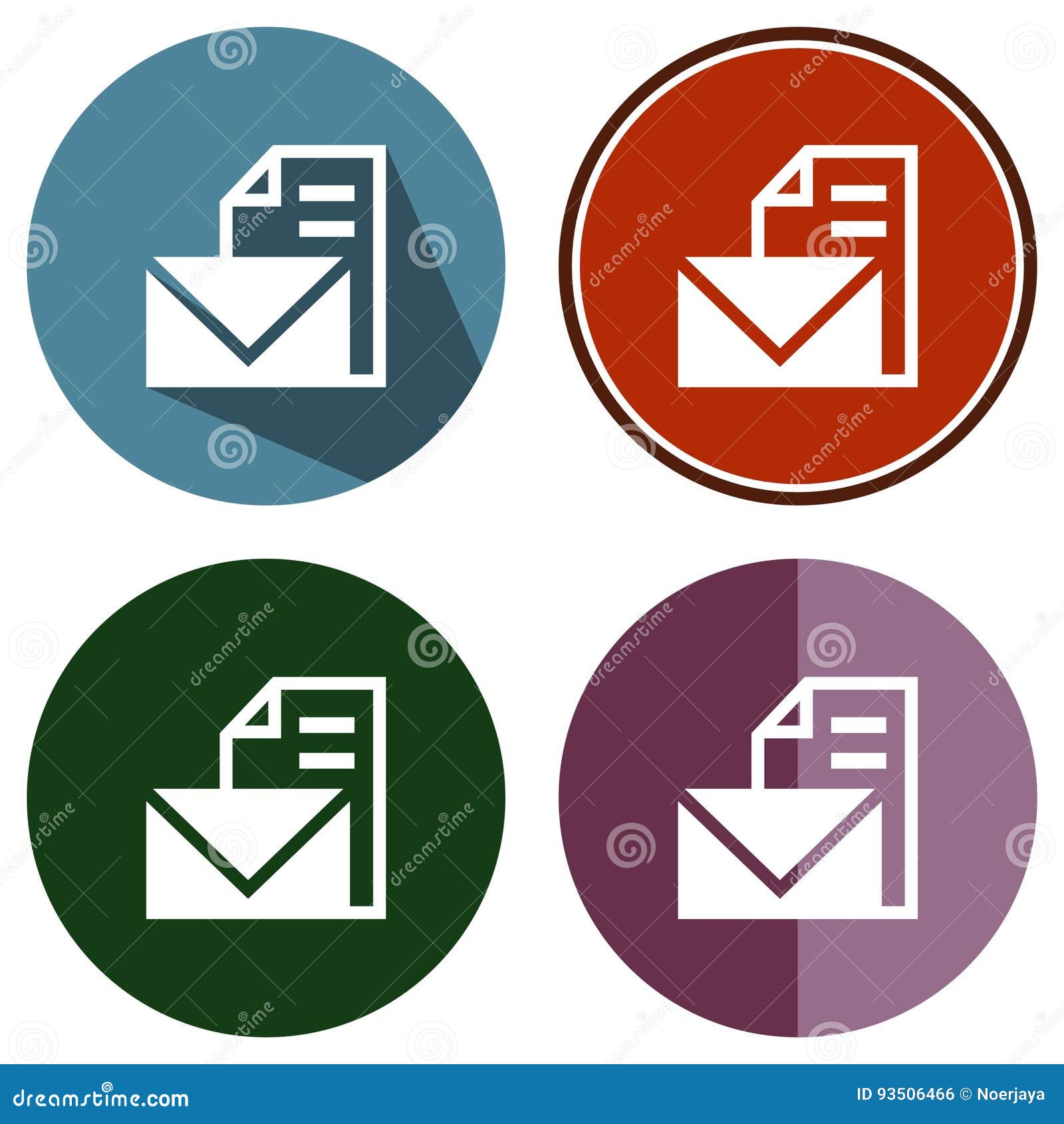 Icons flat file email stock illustration. Illustration of connection ...