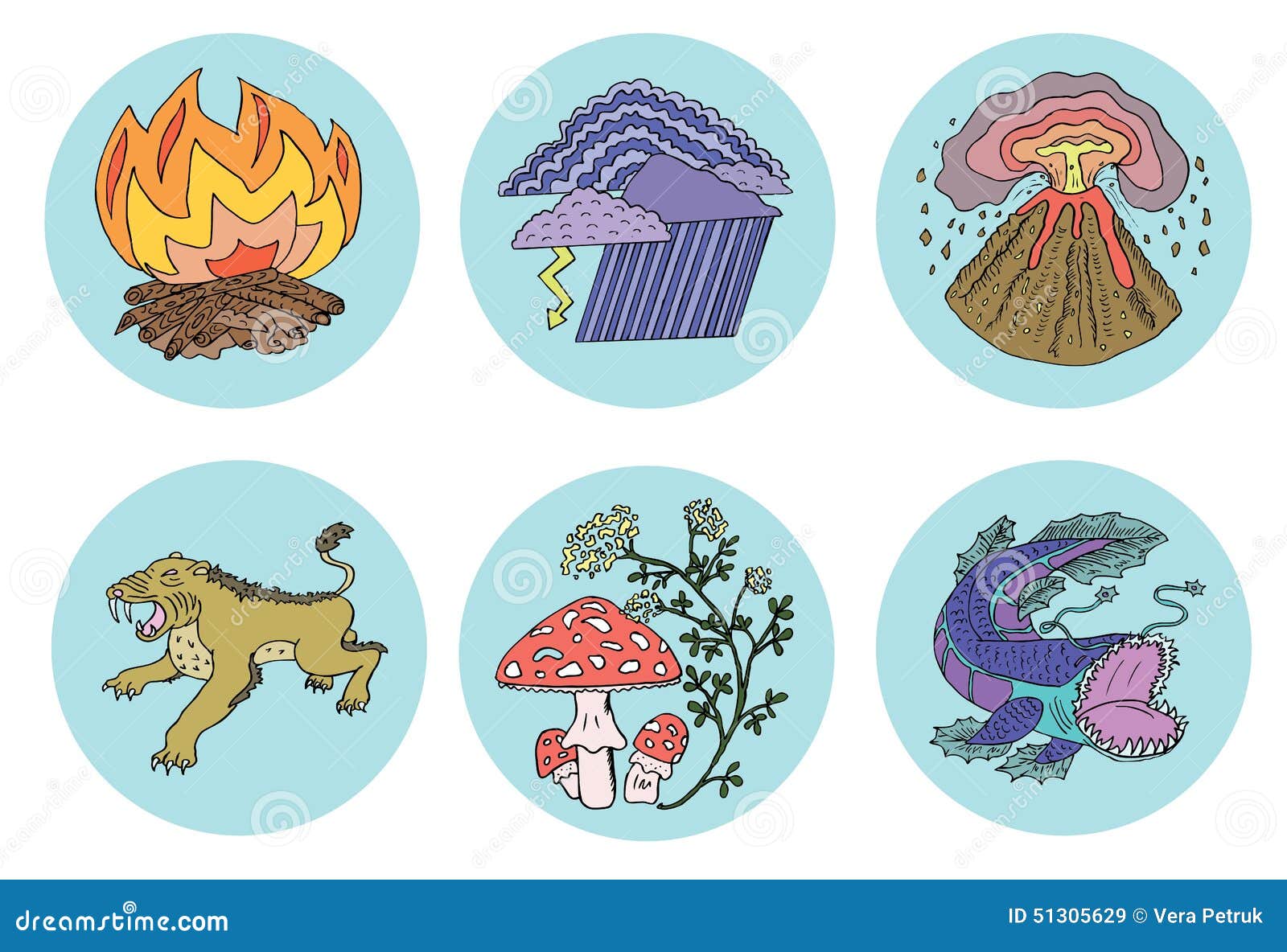 Forces Of Nature Cartoon Vector | CartoonDealer.com #81417931