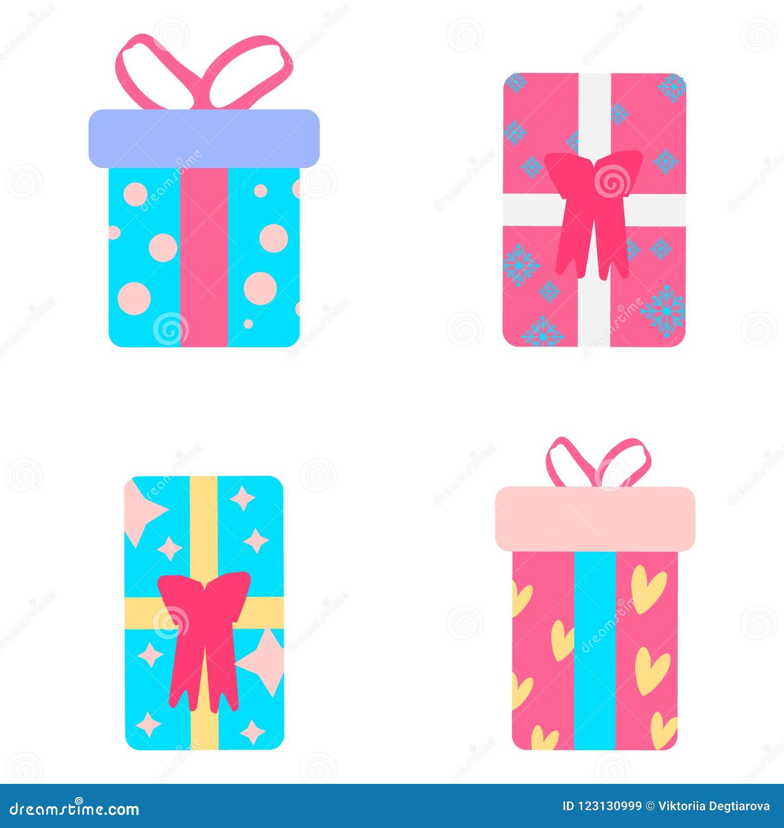 Icons of gift boxes stock vector. Illustration of cartoon - 123130999
