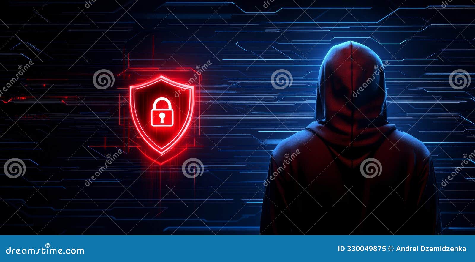 Icons for Hacker Attack Systems, Cybersecurity Holograms, and Locks ...