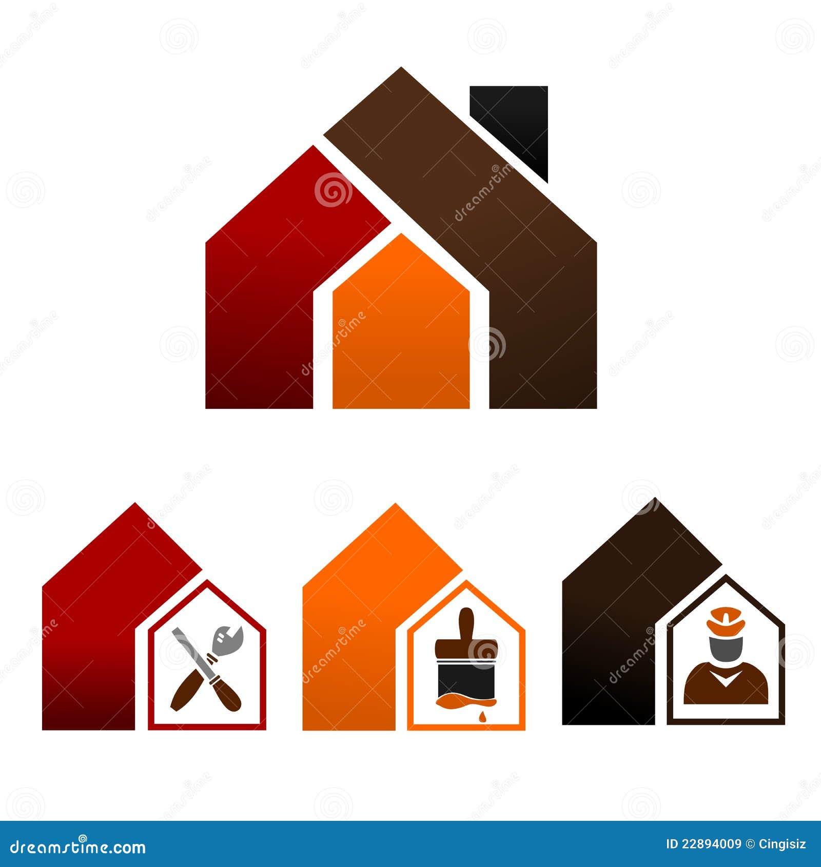 Icons - Home Decorating stock illustration. Illustration of home - 22894009