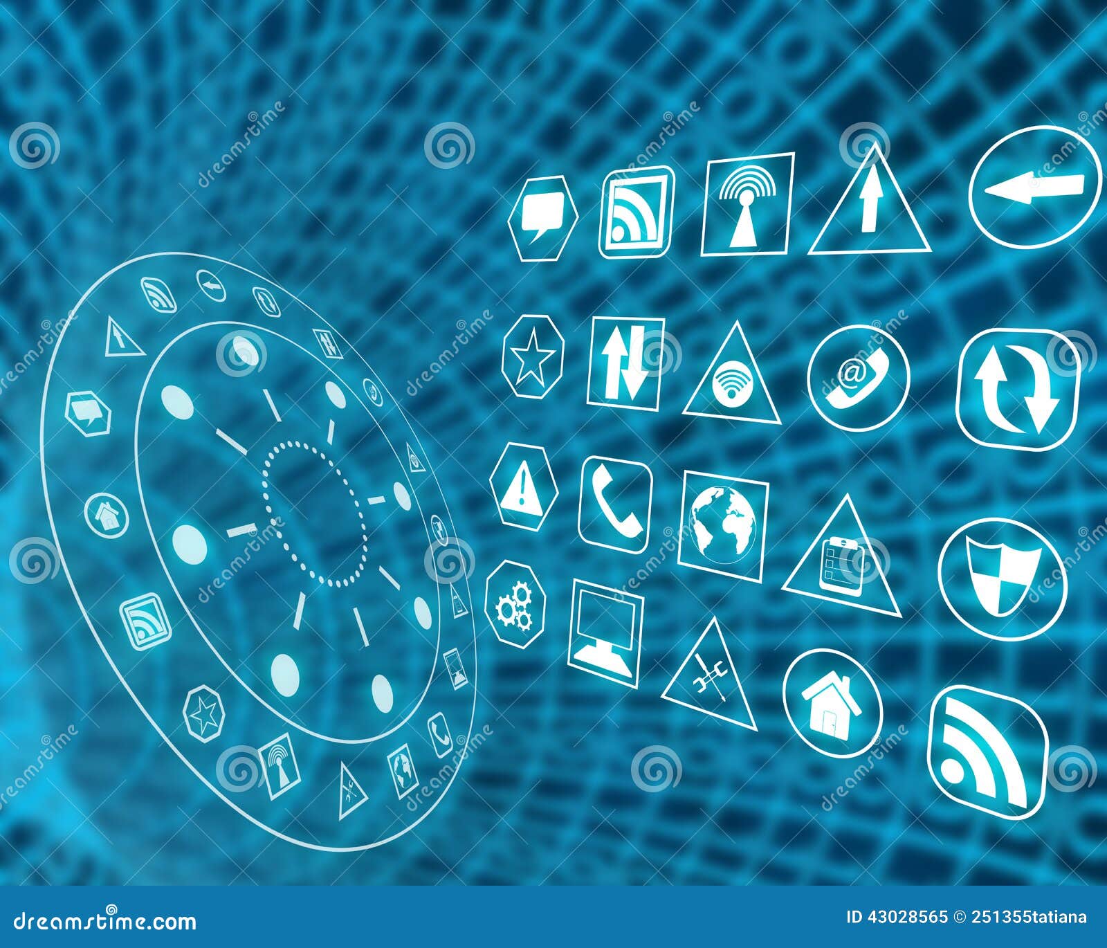 Icons interface stock illustration. Illustration of code - 43028565