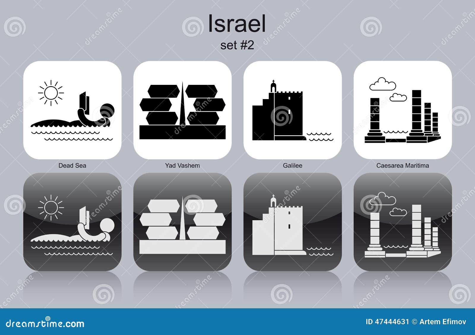 Icons of Israel stock vector. Illustration of beach, newspaper - 47444631