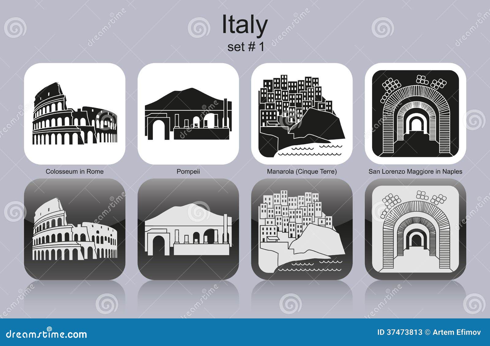 Manarola. Vector Illustration Decorative Design | CartoonDealer.com ...