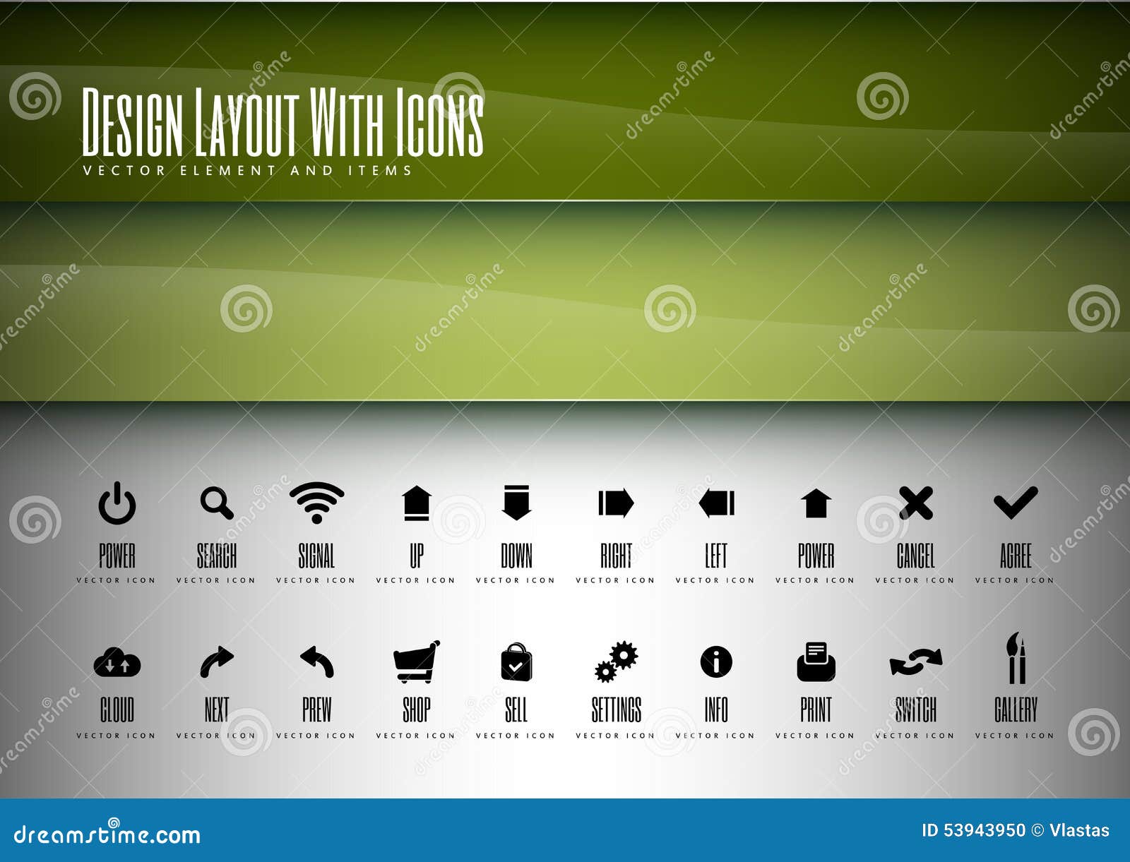 Icons Layout stock vector. Illustration of search, design - 53943950