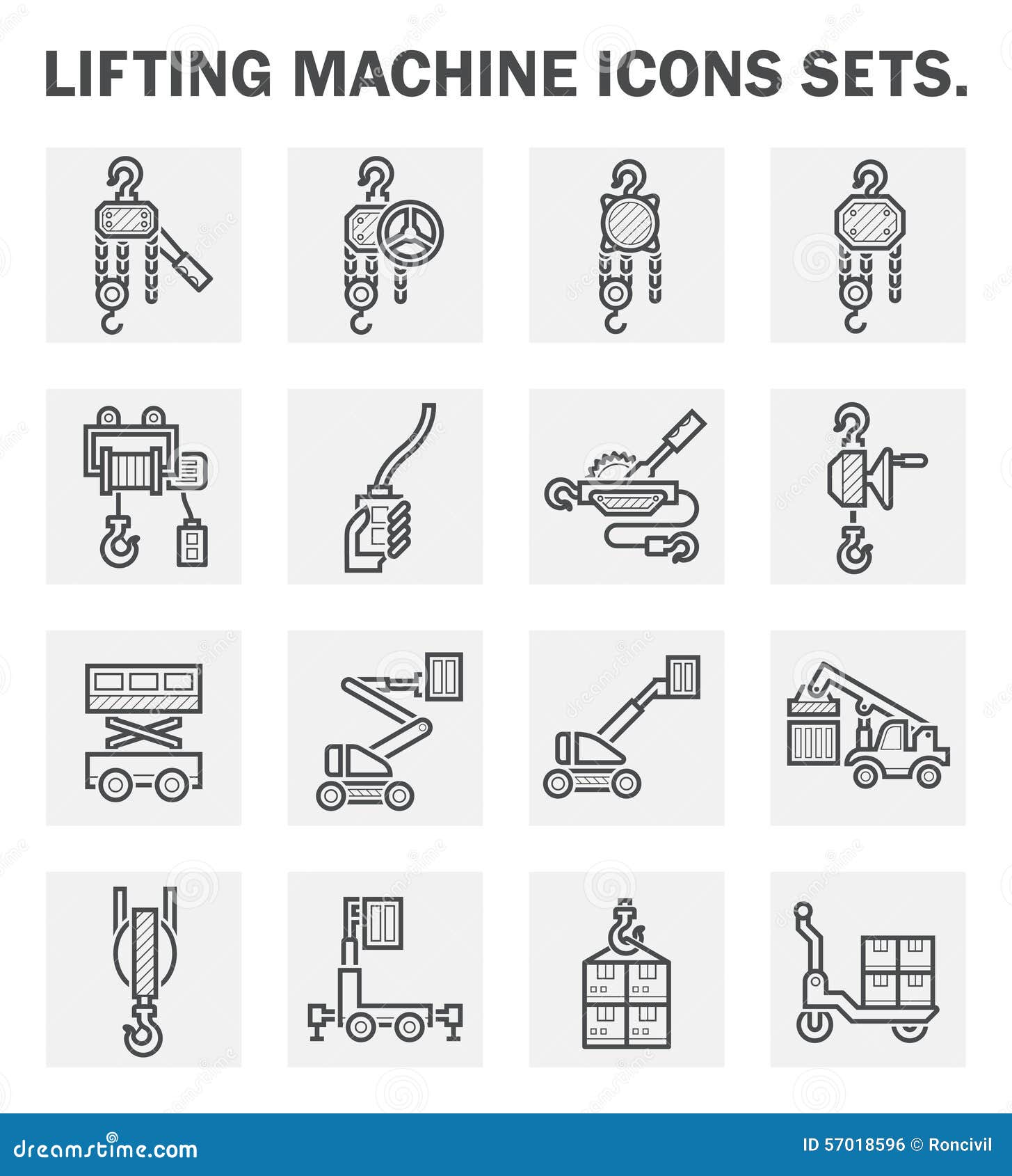 Icons stock vector. Illustration of industrial, equipment - 57018596
