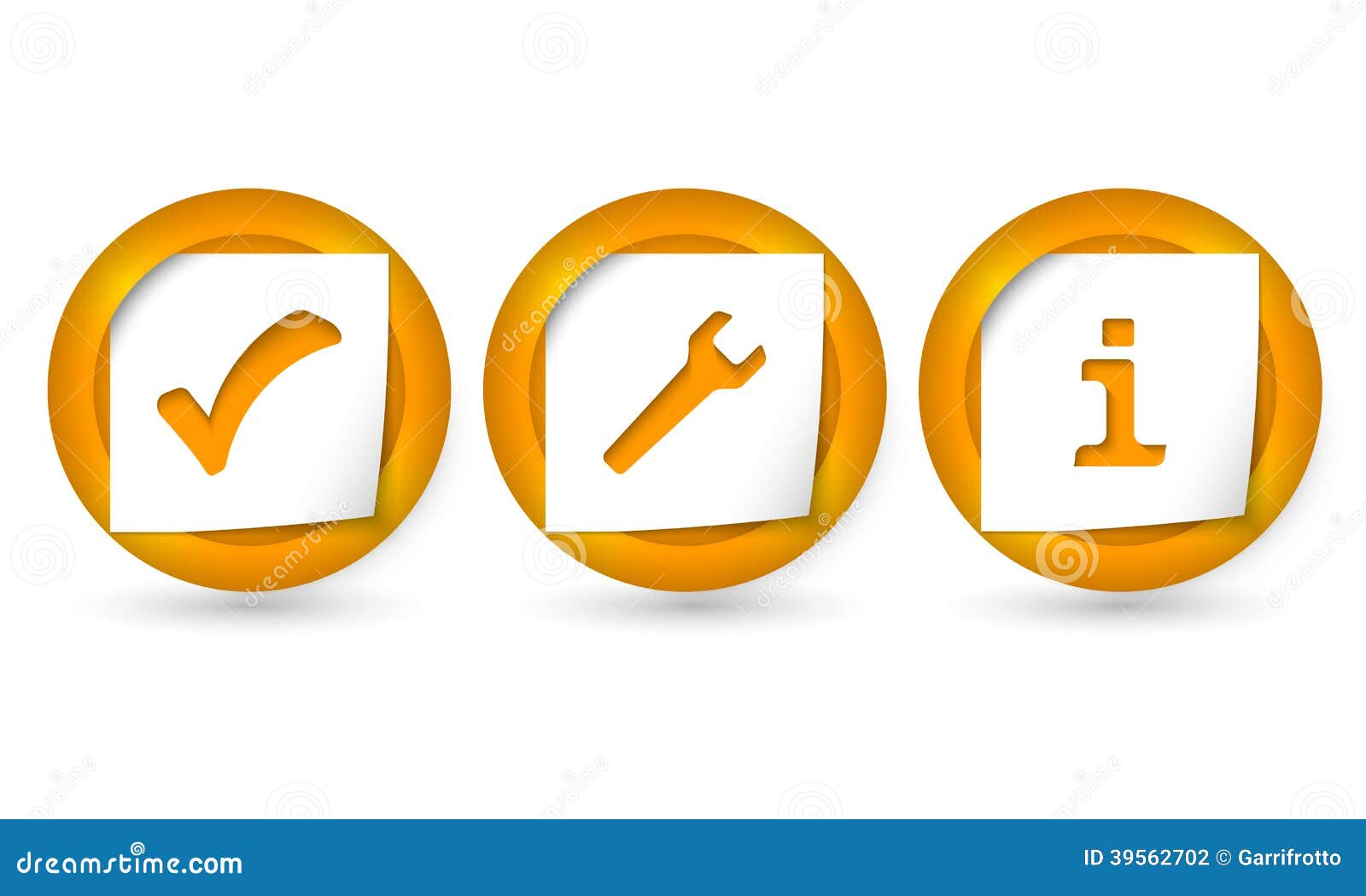 Icons with marks stock vector. Illustration of design - 39562702