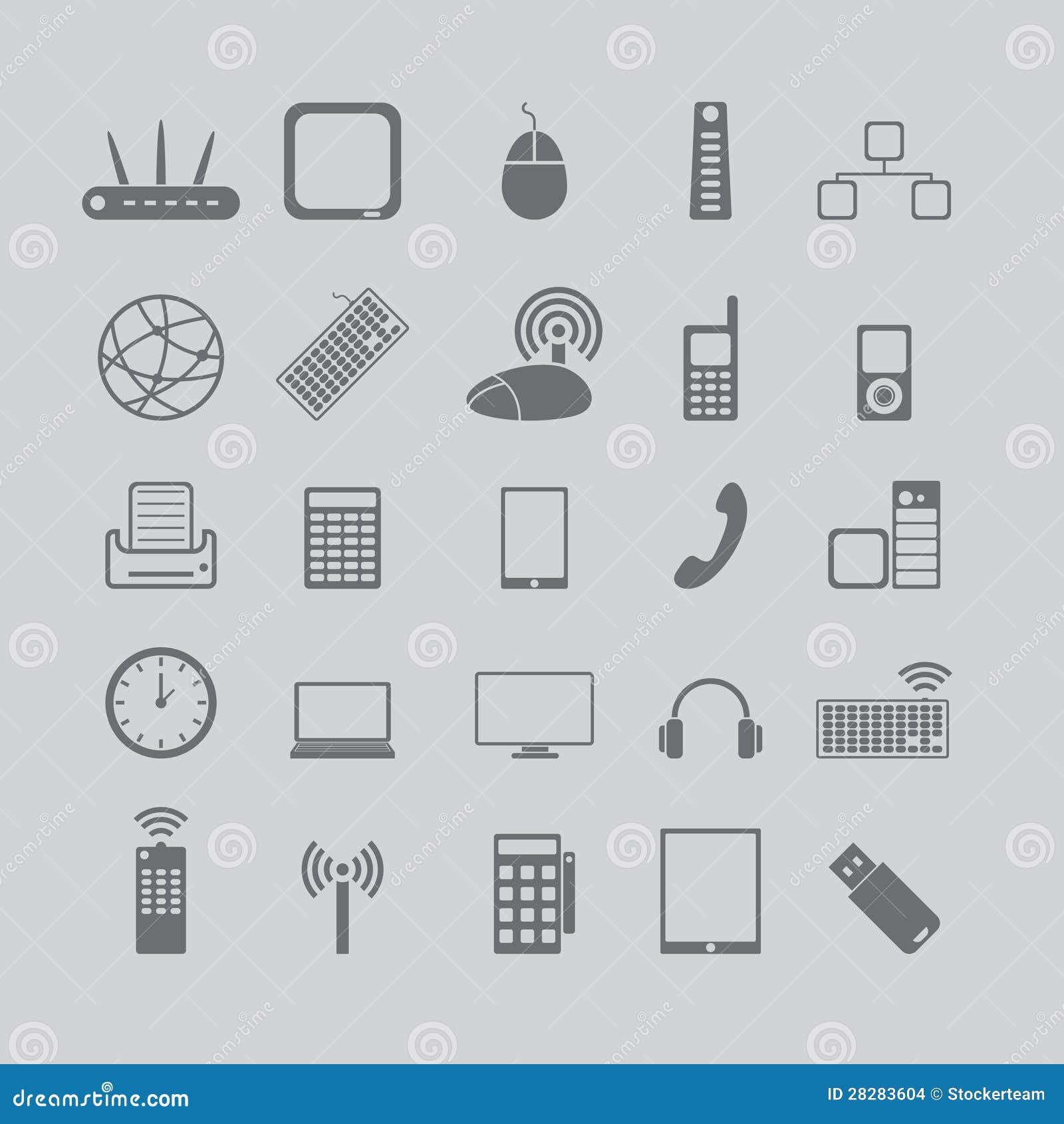 Icons Media Cell Phones Stock Illustrations – 126 Icons Media Cell ...