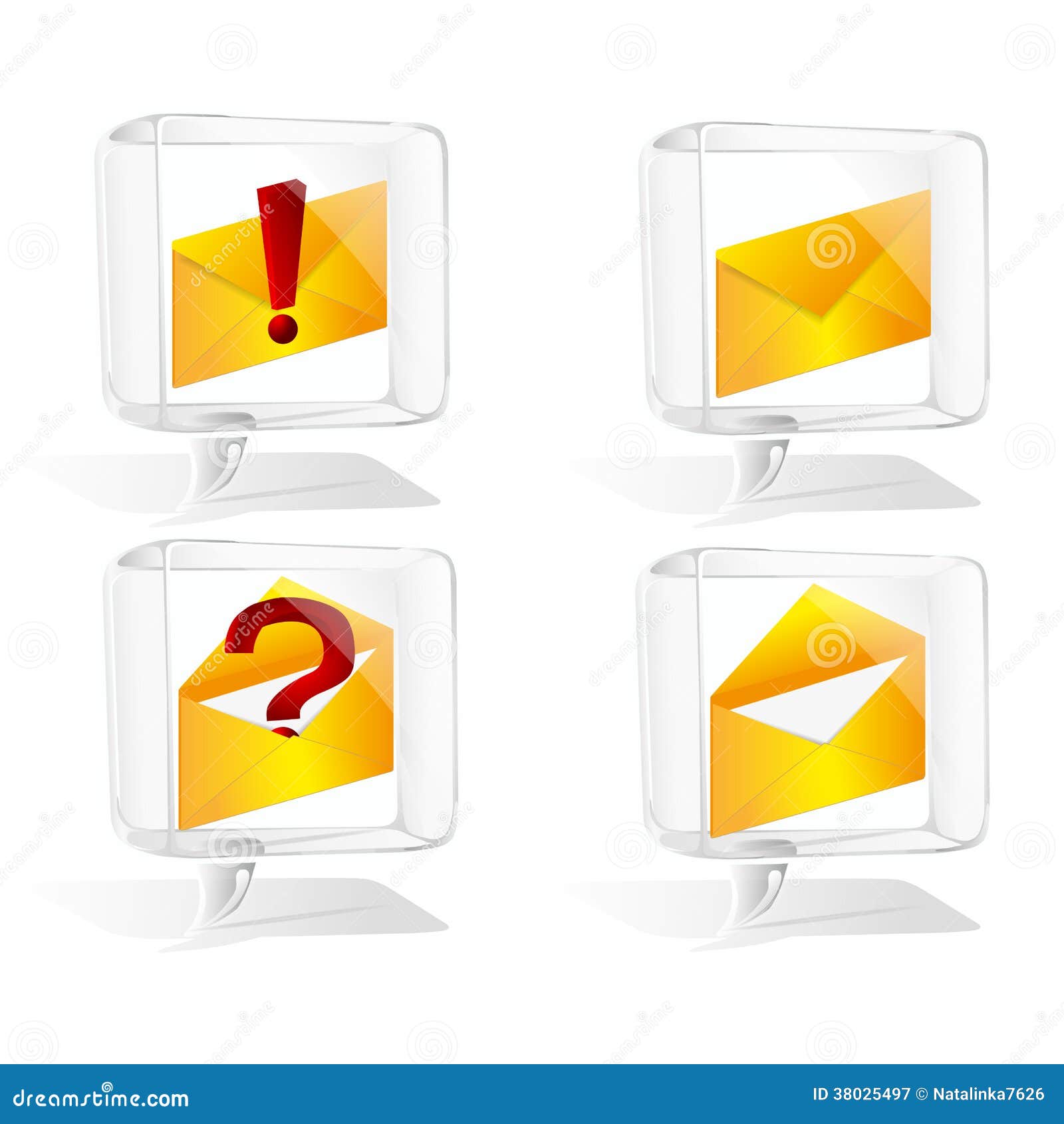 Icons message stock vector. Illustration of cell, question - 38025497