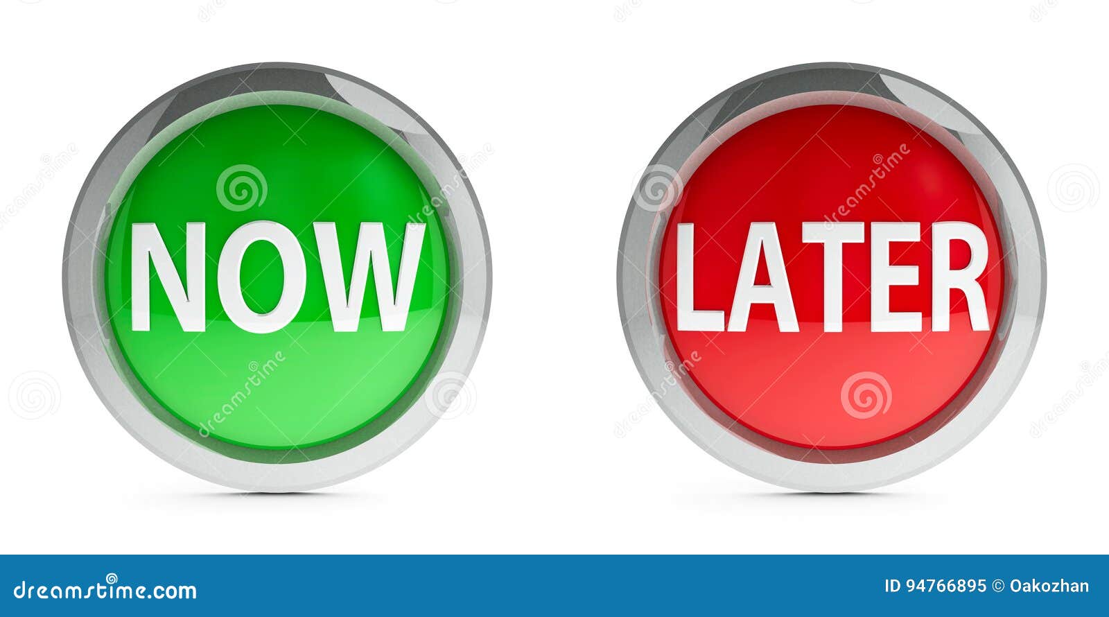 Icons Now & Later With Highlight Royalty-Free Illustration ...