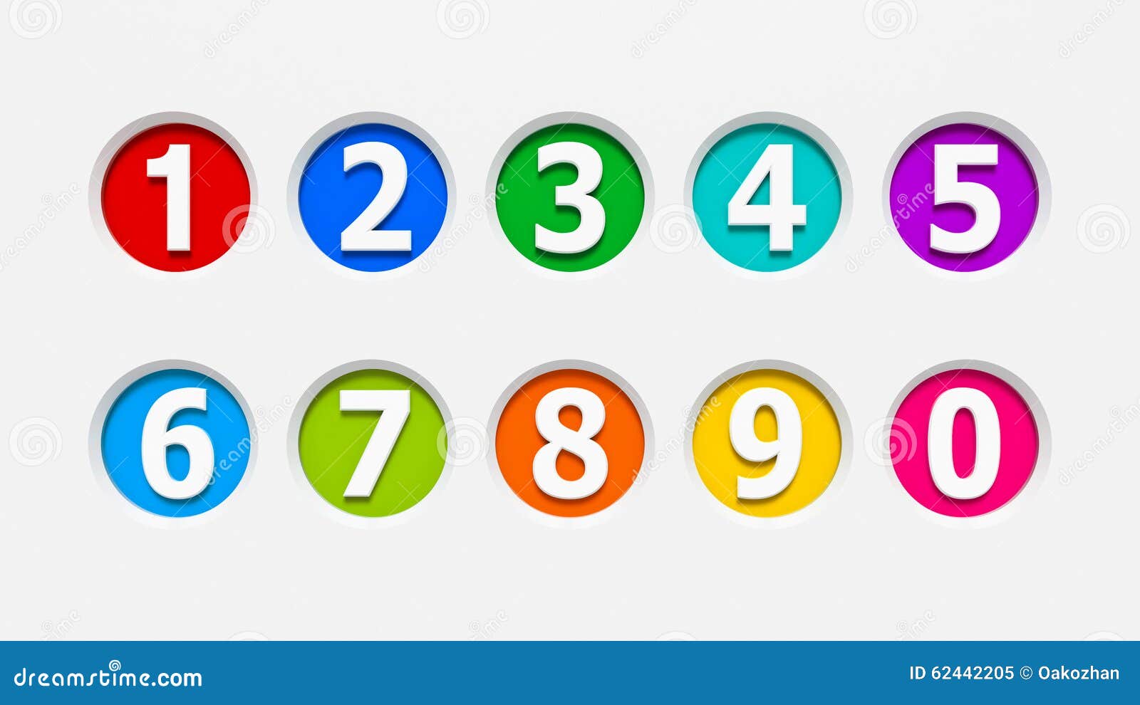 Icons numbers set #2 stock illustration. Illustration of online - 62442205