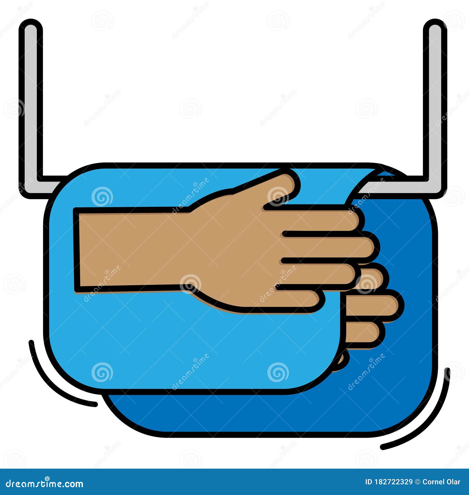 Drying Your Hands Color Vector Stock Image - Illustration of doctor ...