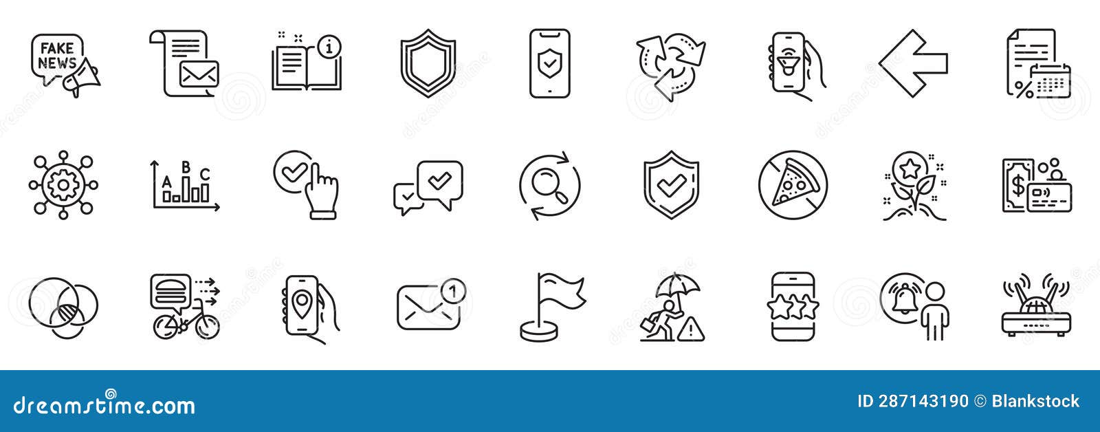 Icons Pack As Music App, Milestone and Location App Line Icons. for Web ...