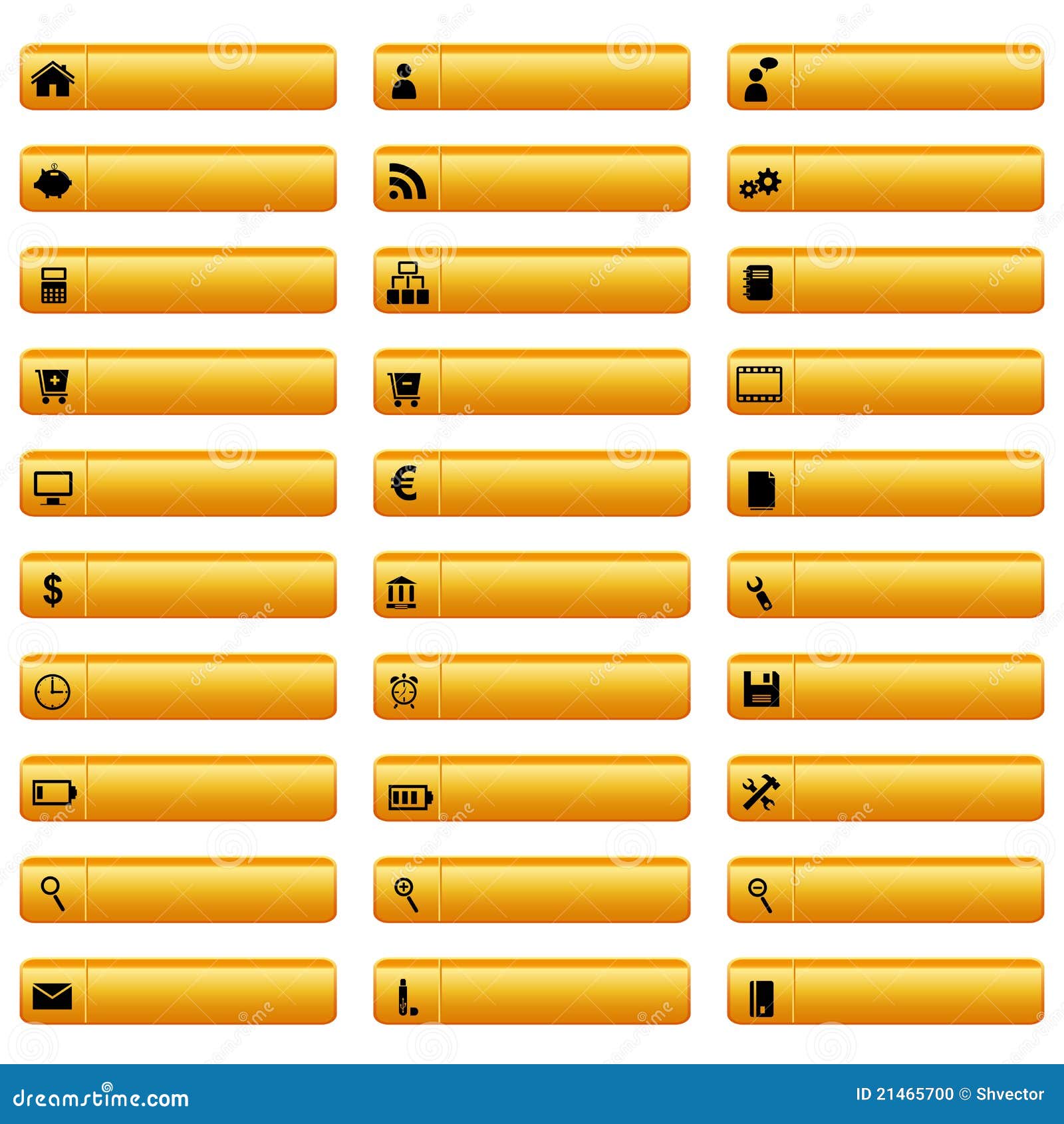 Icons Part I stock vector. Illustration of cart, commerce - 21465700