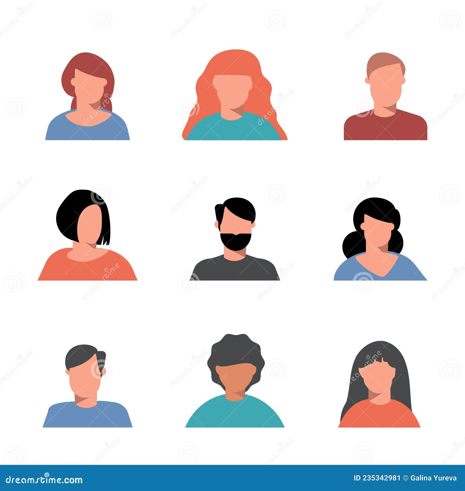 Icons of people stock vector. Illustration of person - 235342981