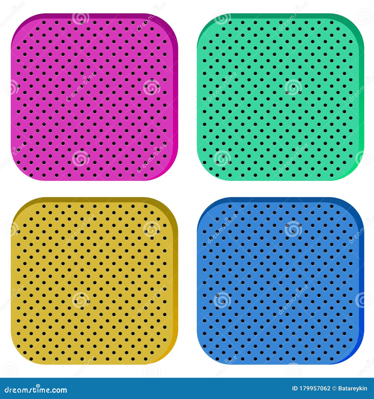 Icons perforated material. stock vector. Illustration of abstract ...