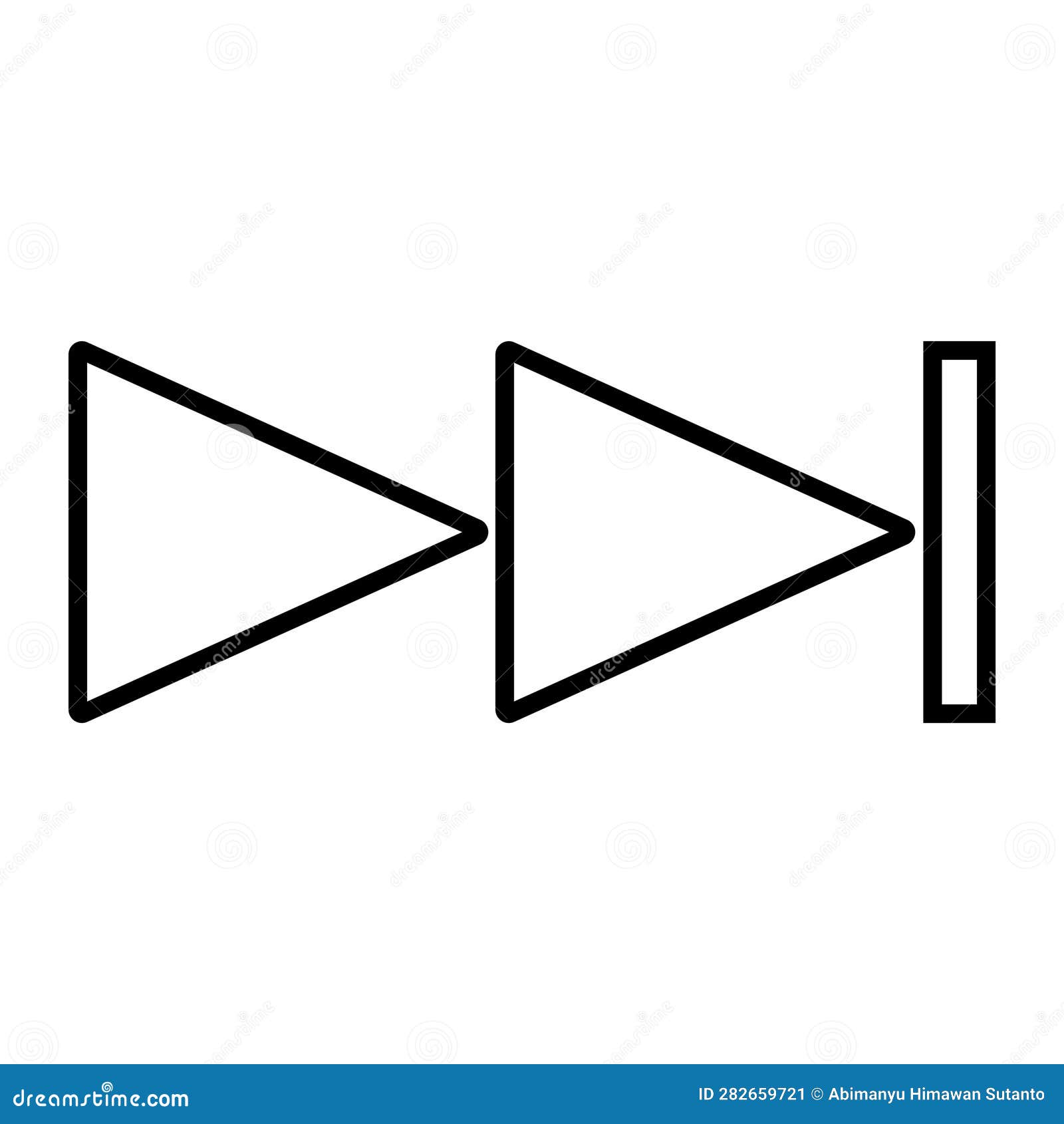 Icons Play, Pause, Stop, Next Vector Stock Vector - Illustration of ...