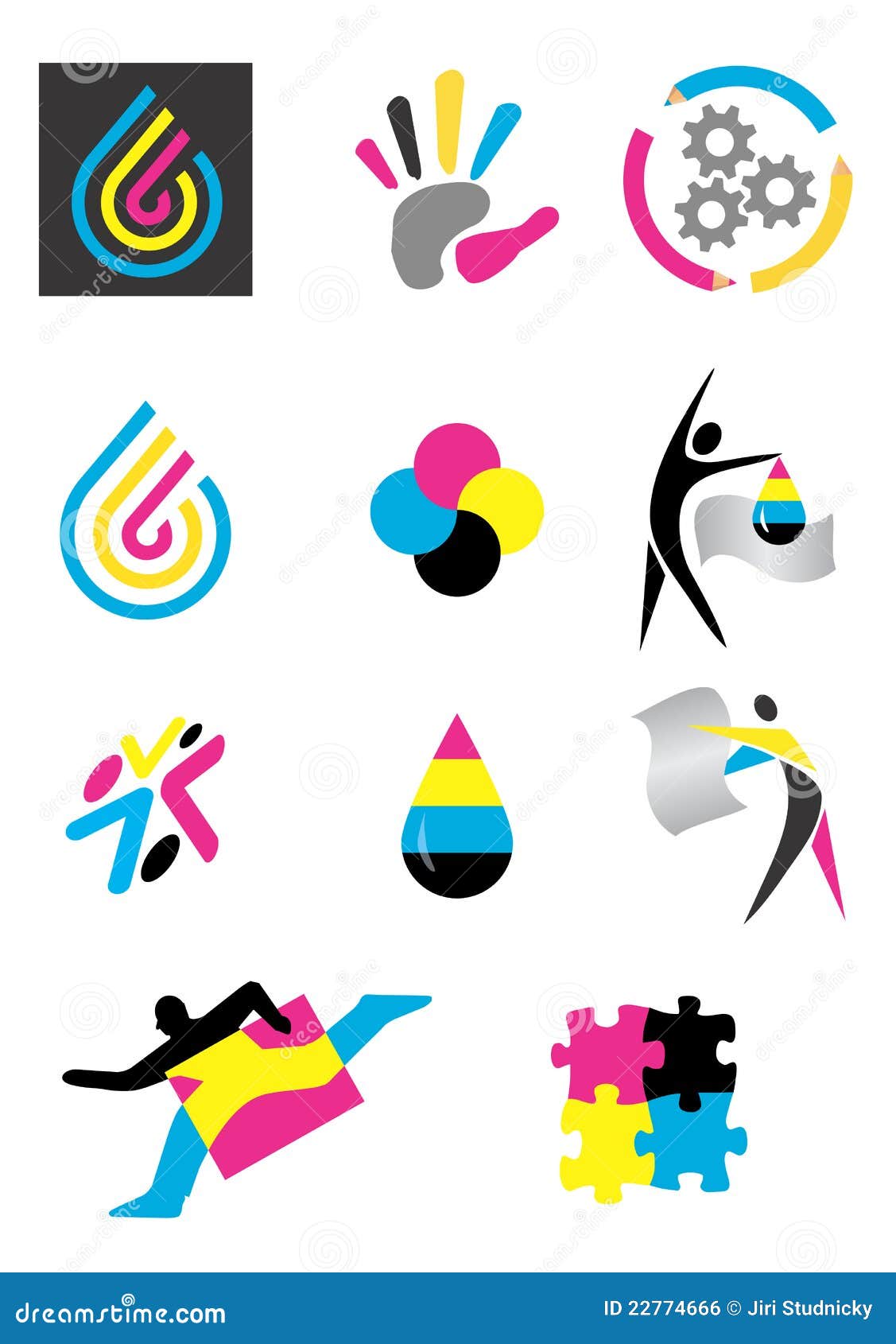 Icons_print_design stock vector. Illustration of logo - 22774666
