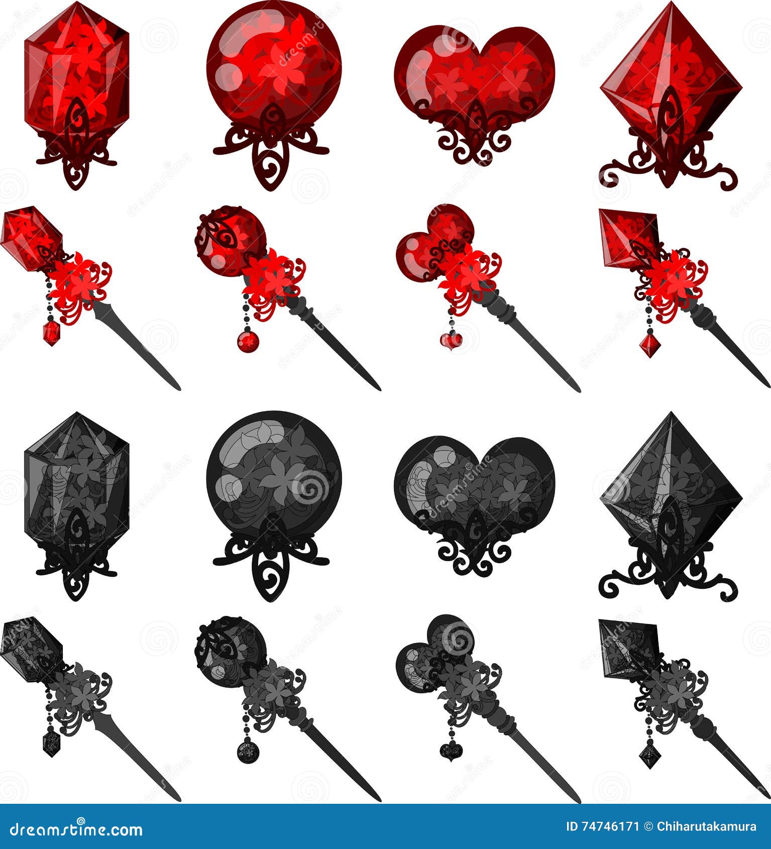 The icons of red jewel stock vector. Illustration of message - 74746171