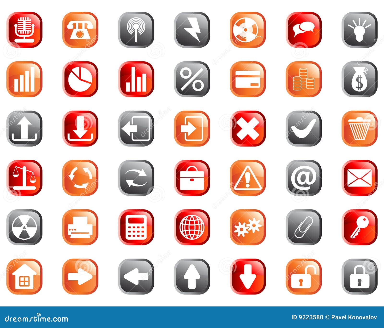 Icons set stock vector. Illustration of folder, elements - 9223580