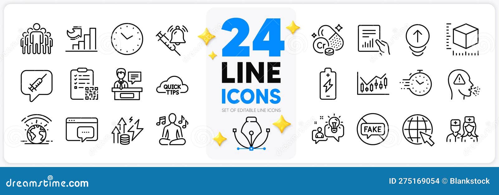 Icons Set of Battery Charging, Seo Message and Qr Code Line Icons. for ...