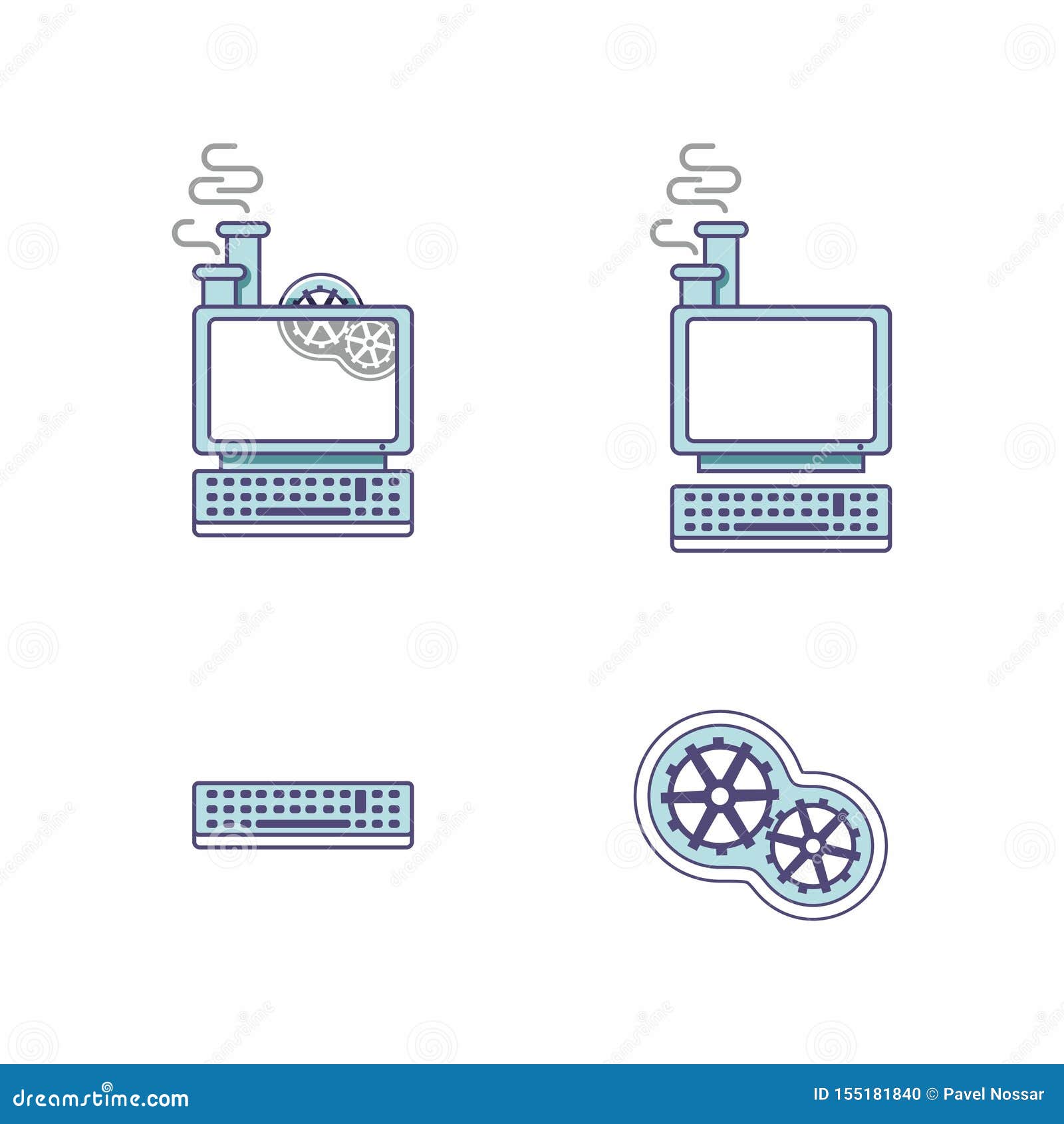 Computers And Gears, Computer And Support Logo, IT Services Logo ...