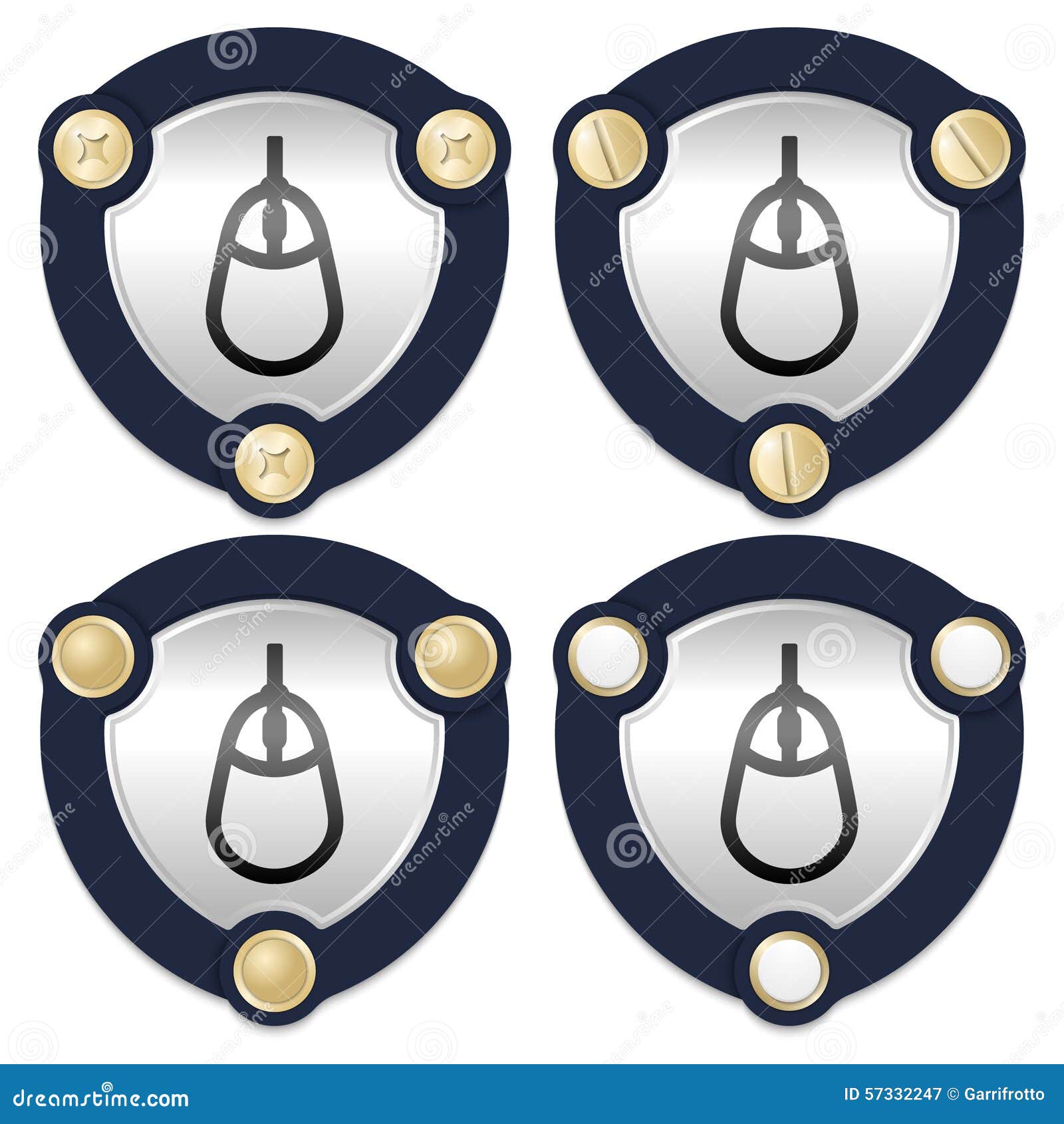 Icons stock vector. Illustration of computer, mouse, border - 57332247