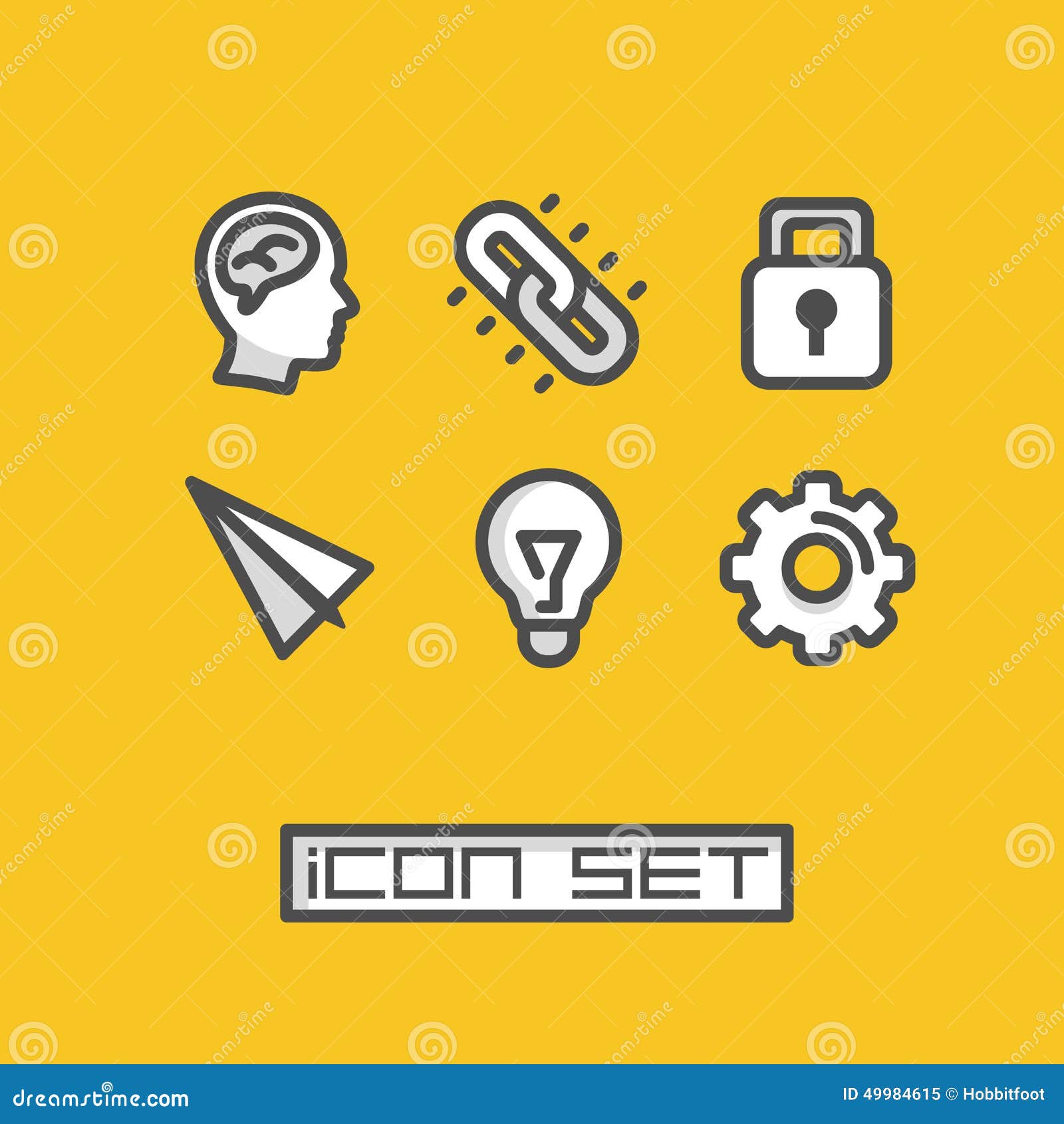 Icons Set Ideas. Vector Illustration Stock Vector - Illustration of ...