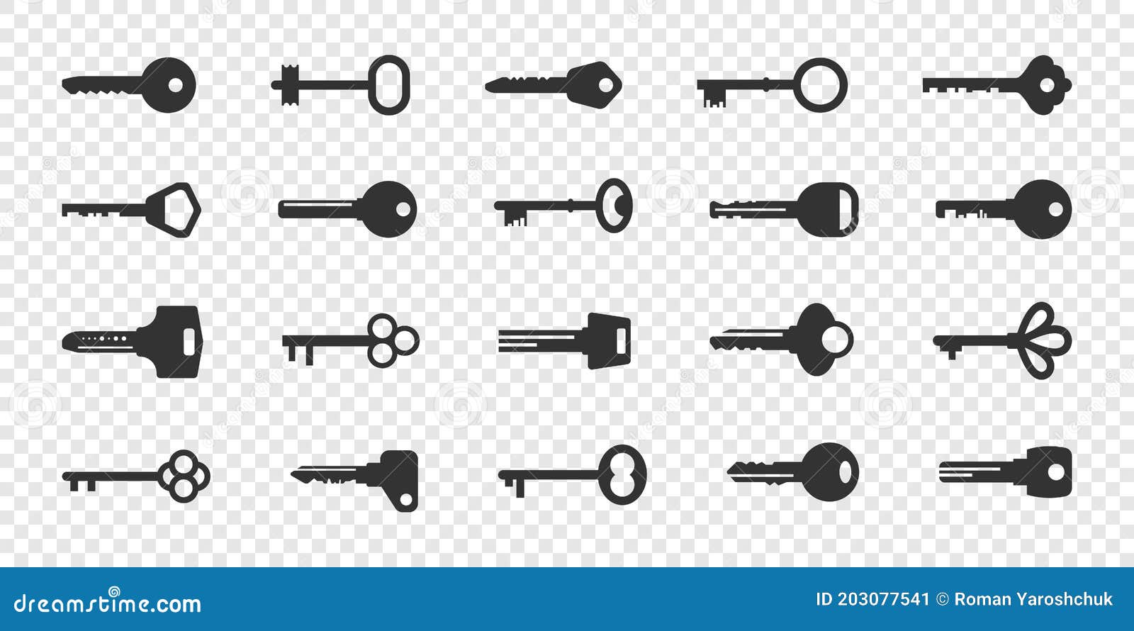 Icons Set Key. Flat Icons Key. Icons Concept. Icons for Web Stock ...