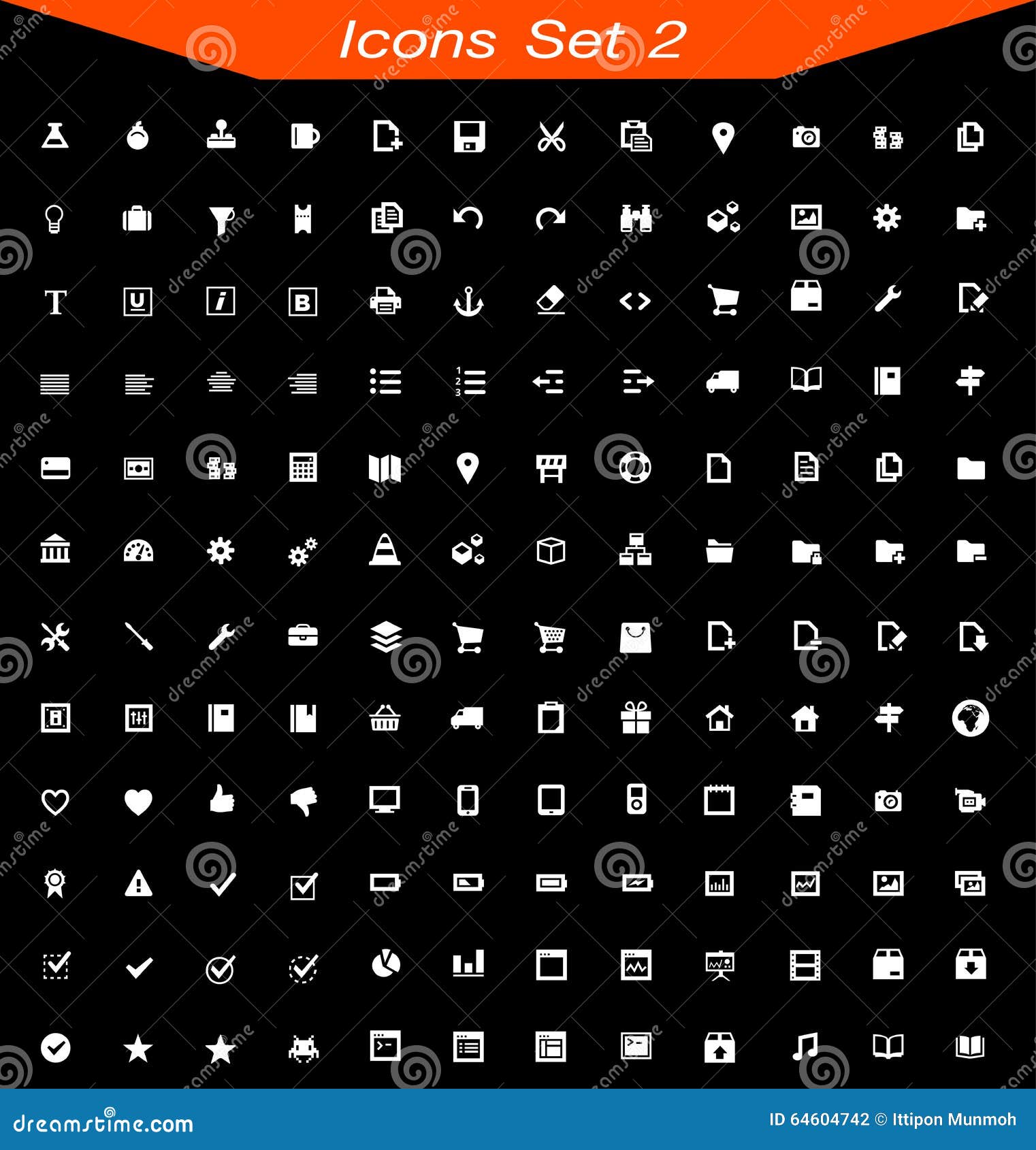 Icons Set No.02 stock vector. Illustration of letter - 64604742