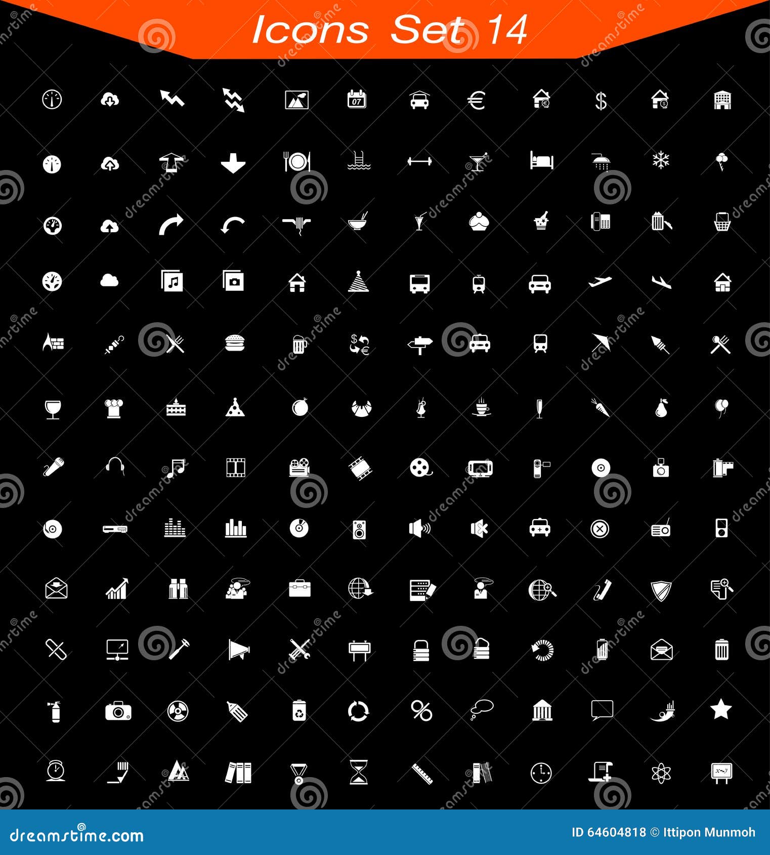 Icons Set No.14 stock vector. Illustration of information - 64604818