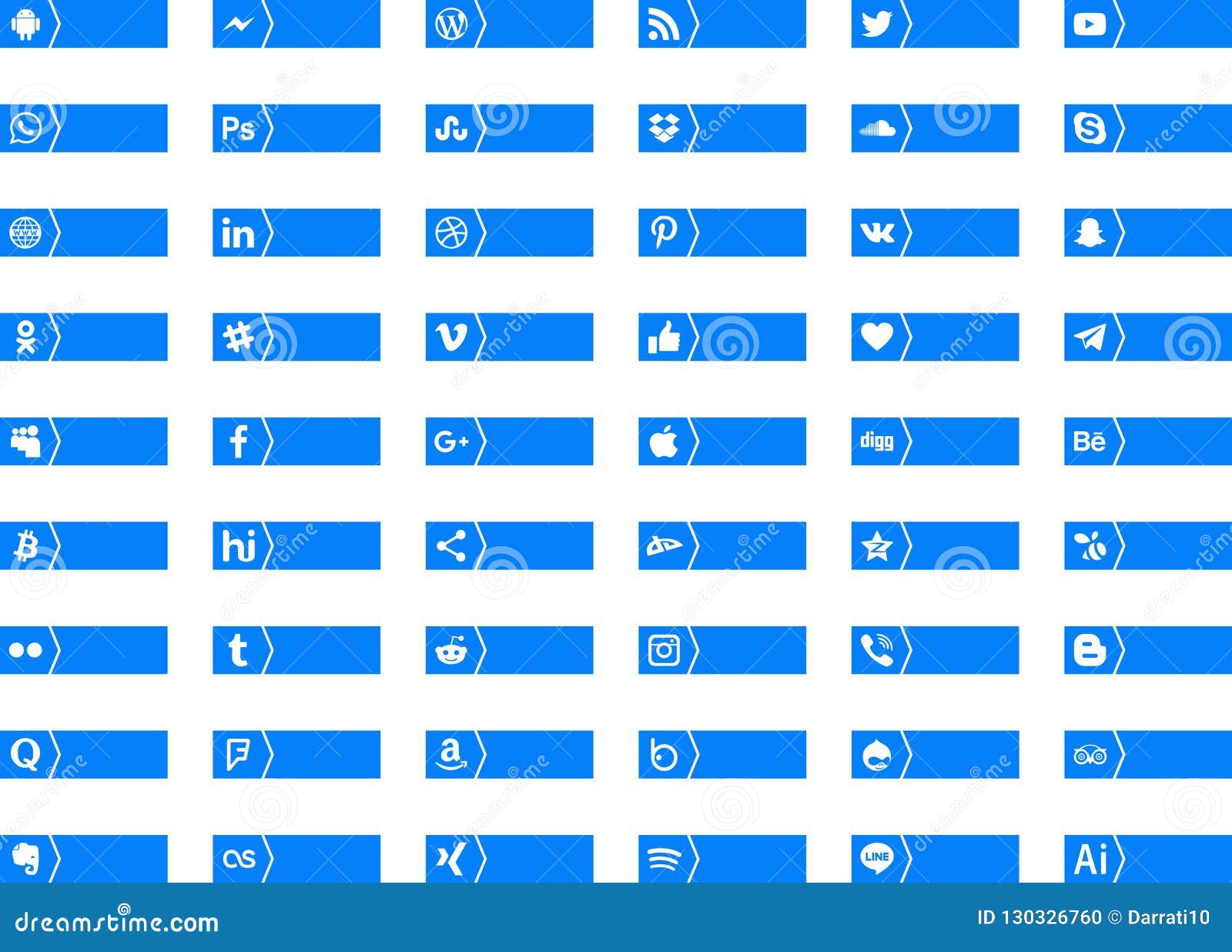 Icons Social Media Group Vector Editorial Image - Illustration of ...