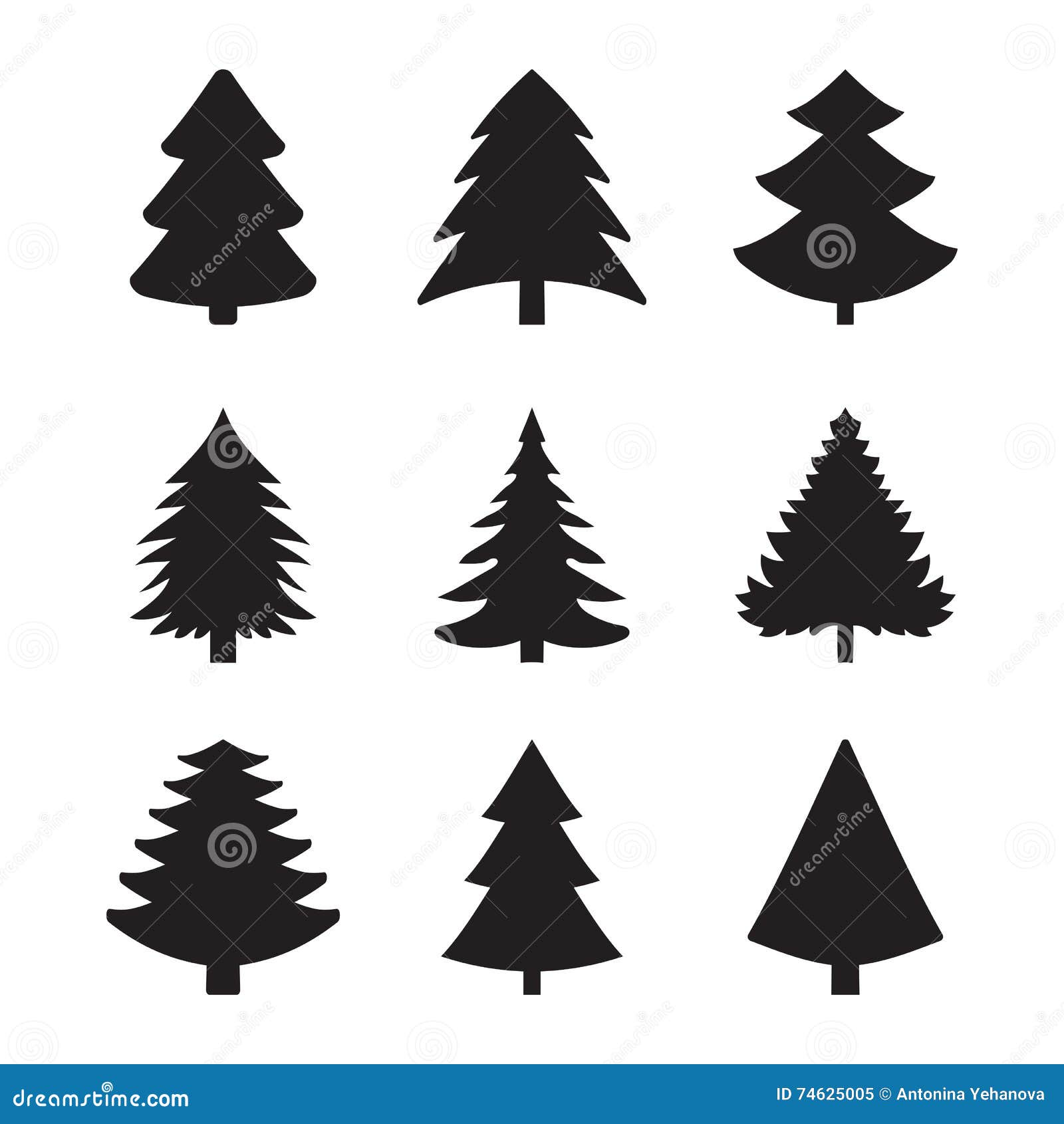Icons spruce stock vector. Illustration of celebration - 74625005