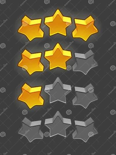 Icons of Stars, Design Elements for App, Game Development, Interface ...