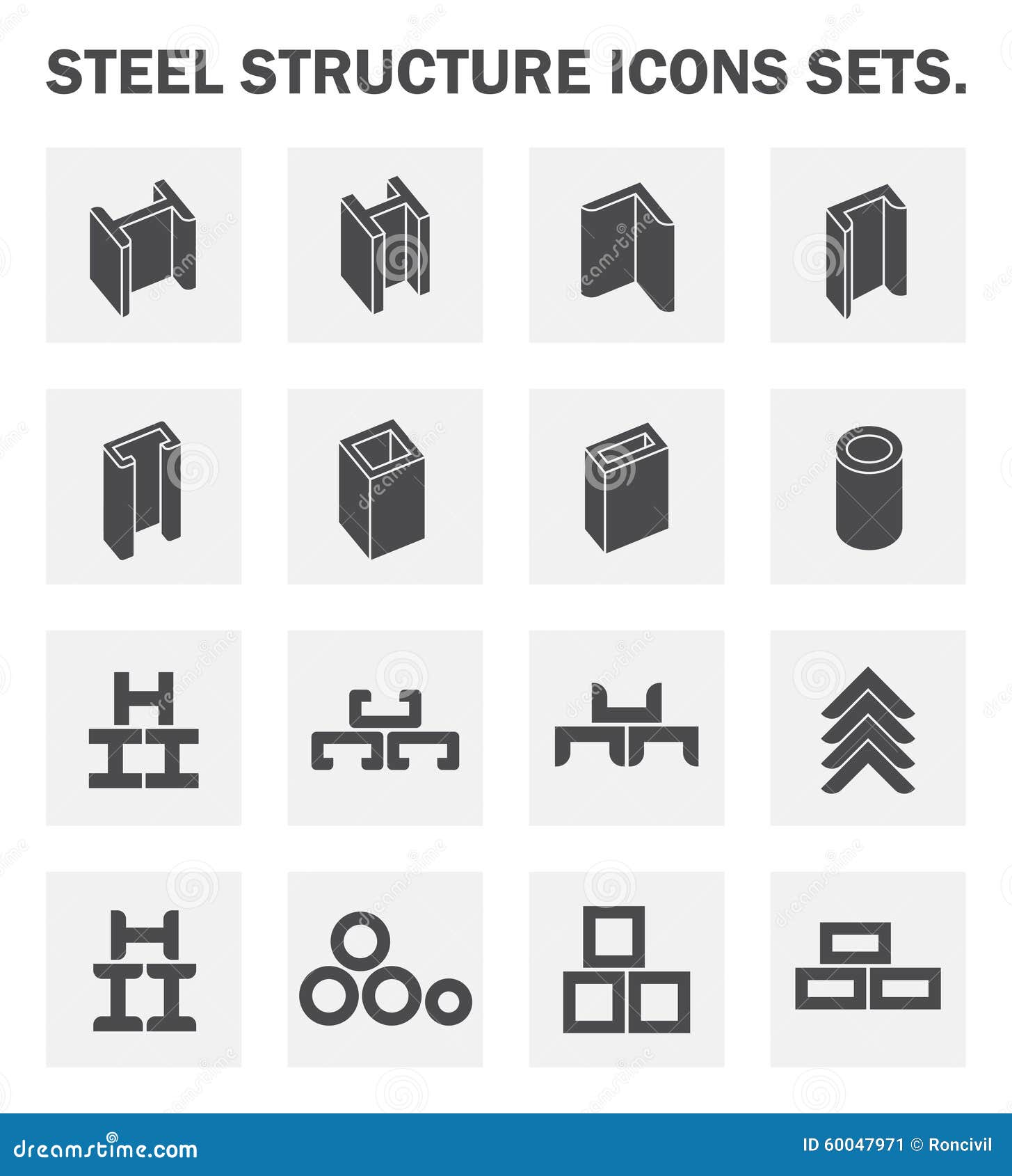 Icons stock vector. Illustration of icon, metal, isolated - 60047971