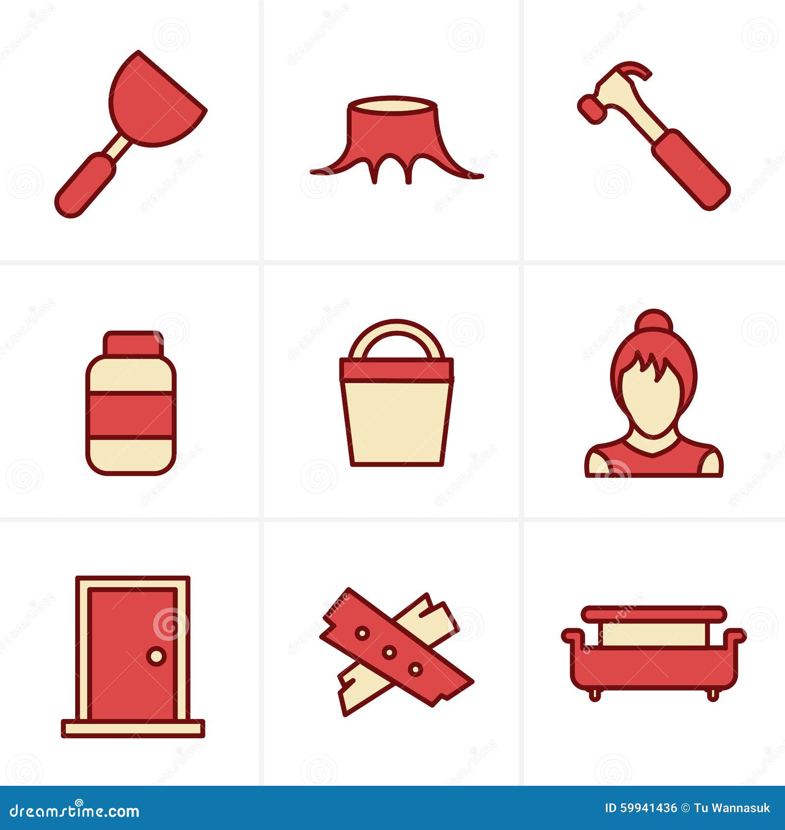 Carpentry Pincer For Repair Work. Workshop Logo Vector Illustration ...