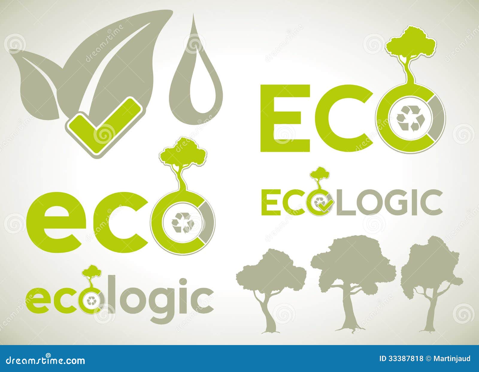Icons and Symbols for Ecology Infographics Stock Vector - Illustration ...